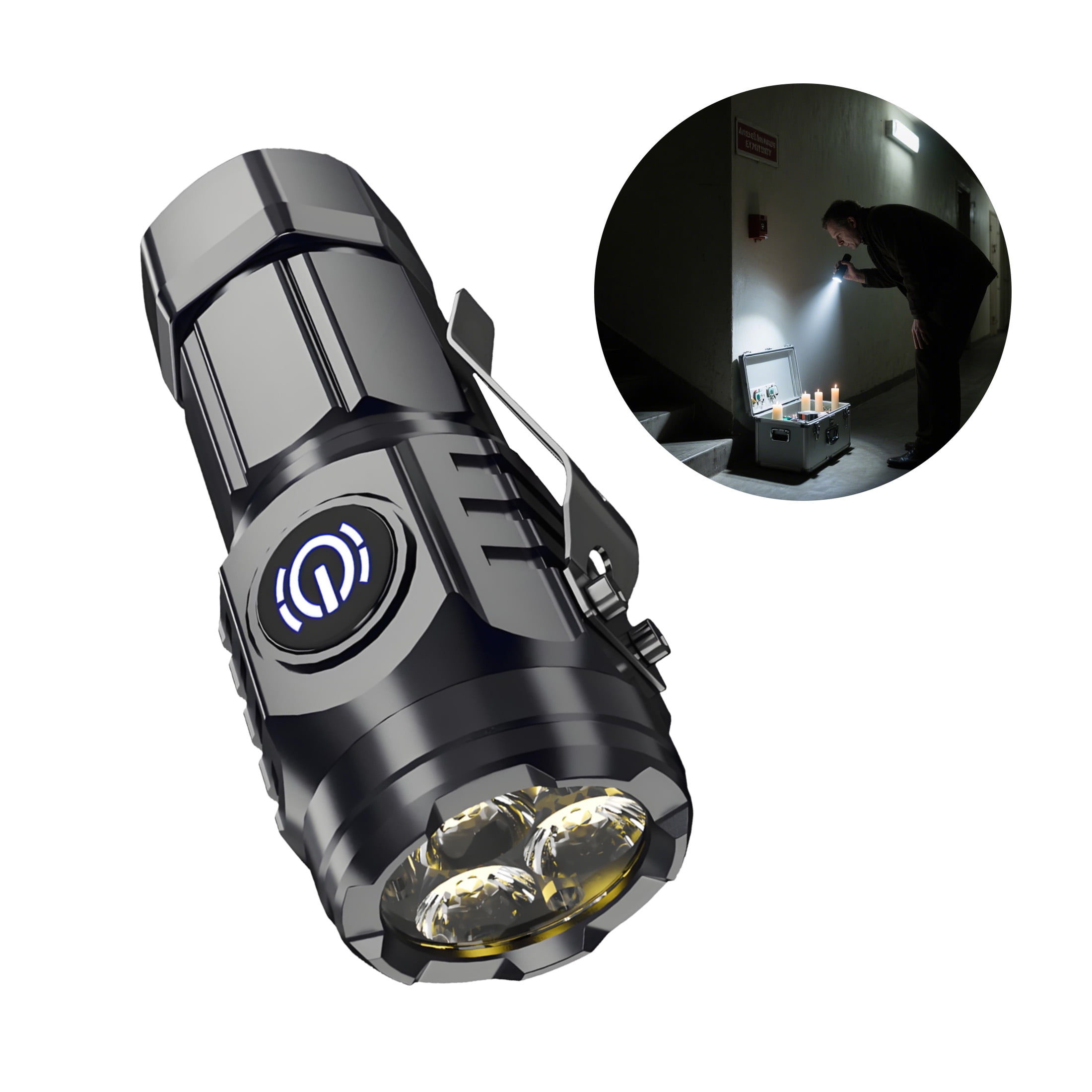 HIBIBUD Flashlights High Lumens,Five Levels of Dimming Tactical ...