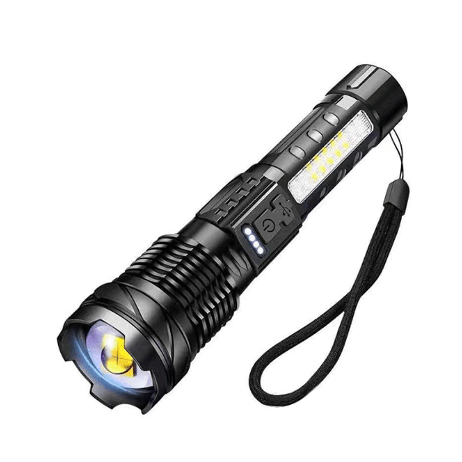 HIBIBUD Flashlights High Lumens, USB Rechargeable LED Flashlight with ...