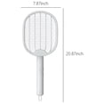 HIBIBUD Fly Swatter,2-in-1 Electric Bug Zapper Racket,Foldable,Dual ...