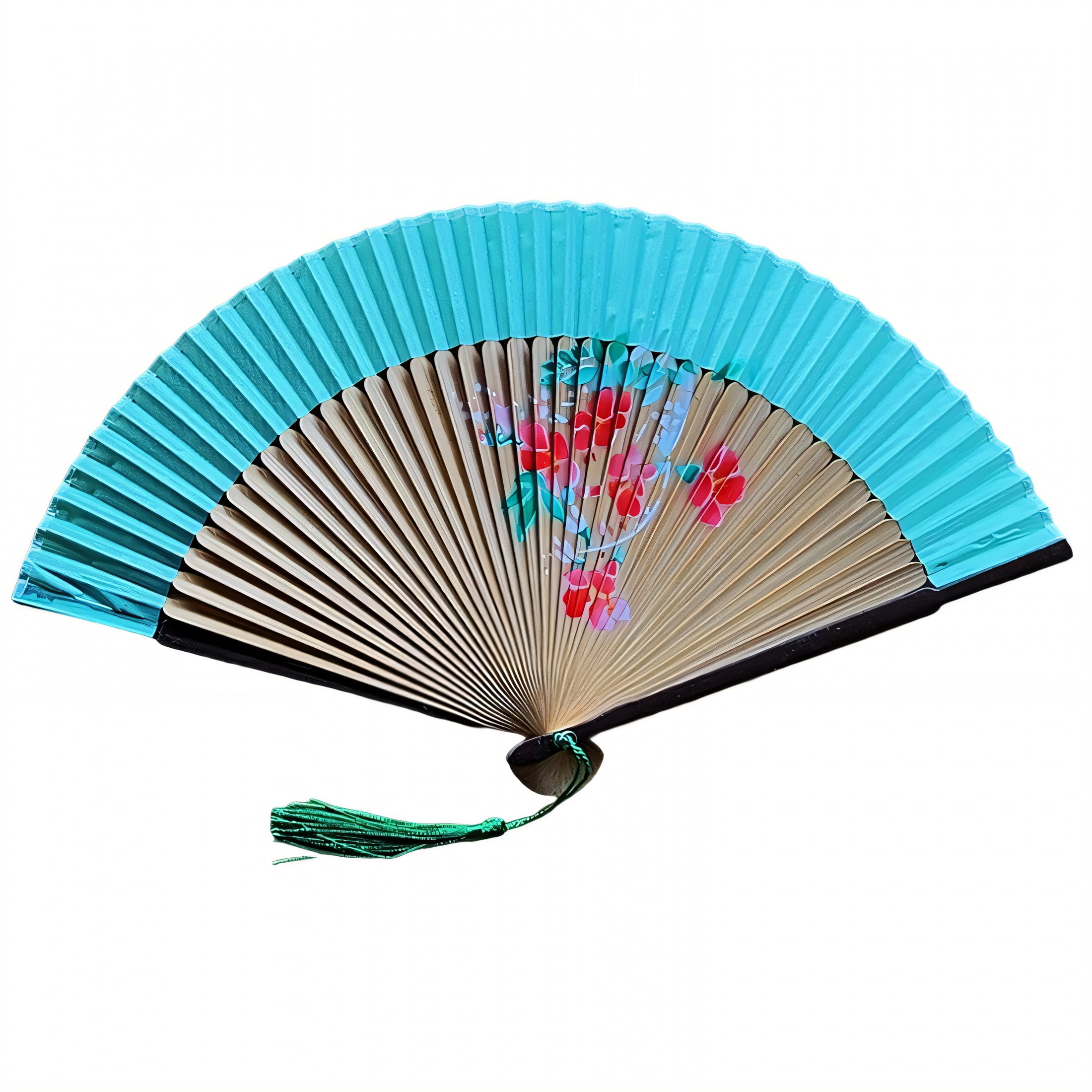 HIBIBUD Folding Fan Beautifully Hand-Painted Creation Folding Hand Fan ...
