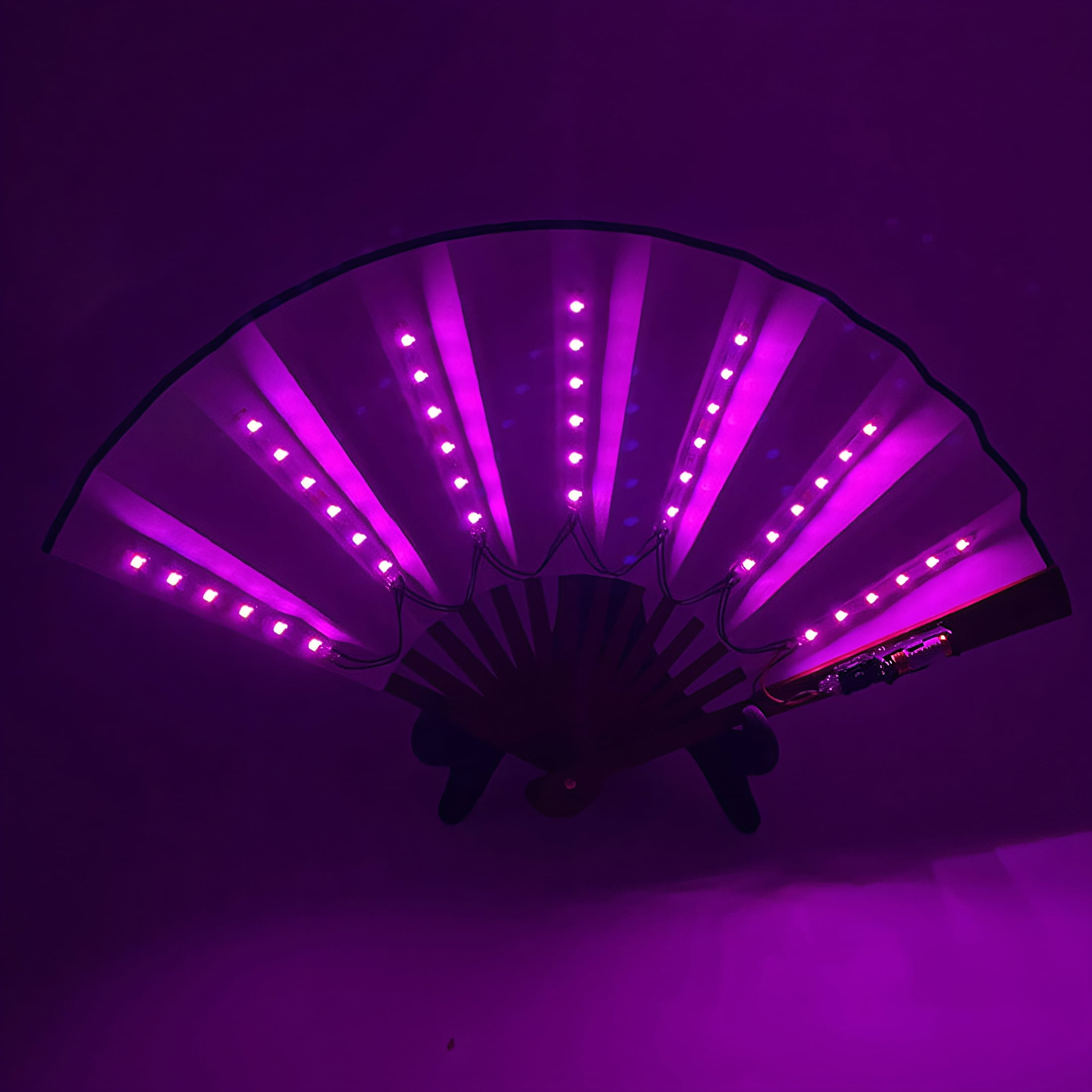 HIBIBUD Folding Fan Dynamic Lighting Design Large Folding Fans for ...