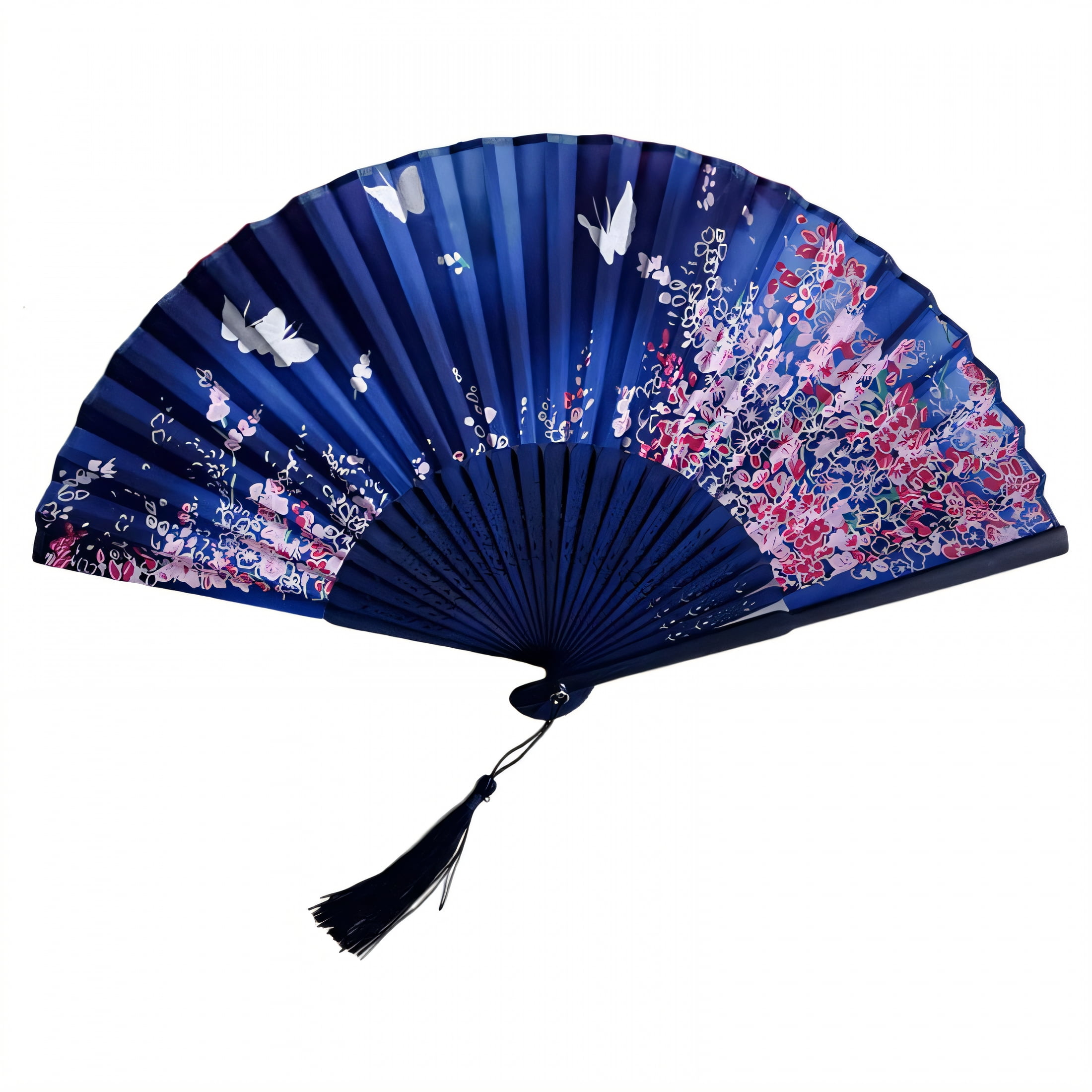 HIBIBUD Folding Fan Unyielding Fan Ribs Large Folding Fans for Dancing ...