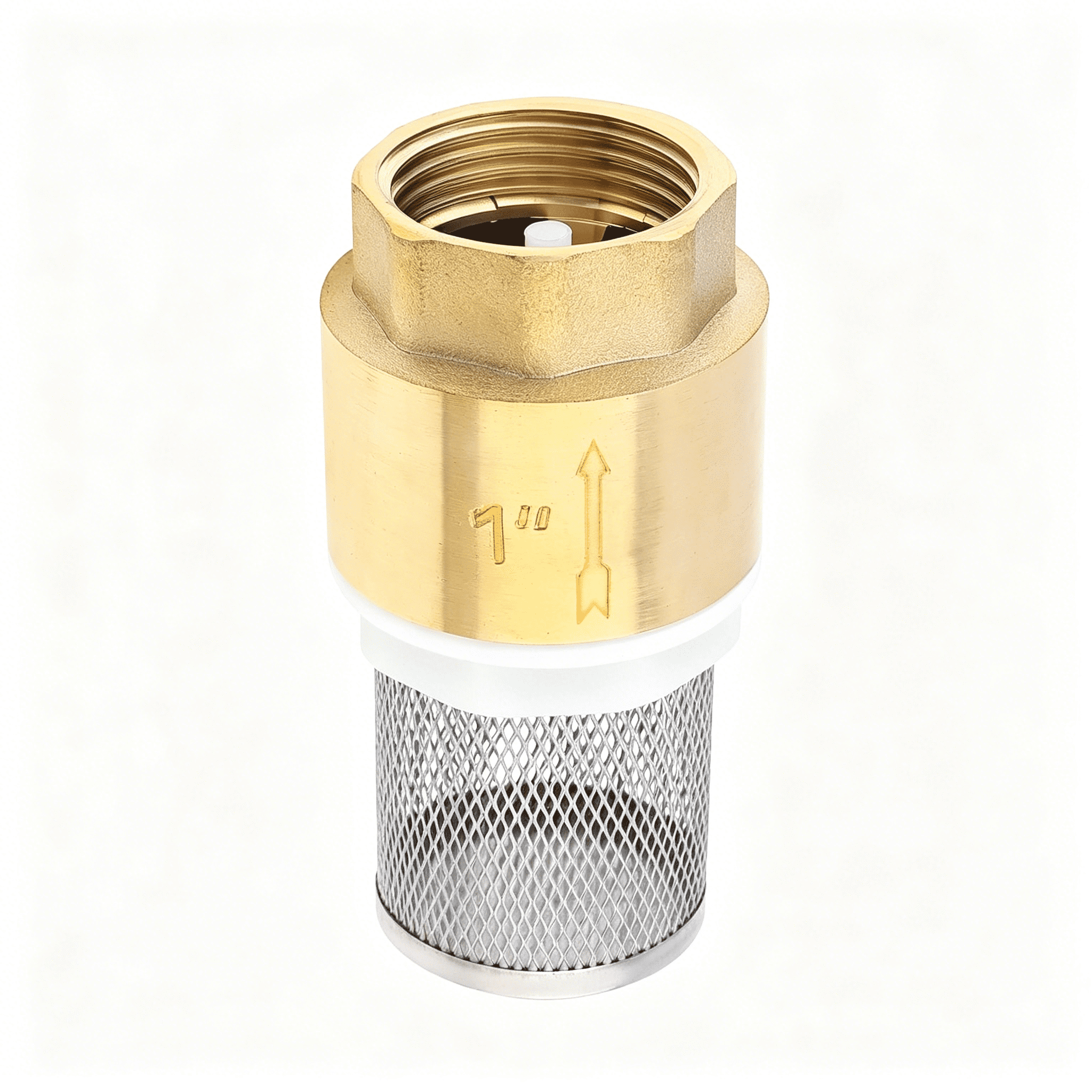 HIBIBUD Foot Valve 1", DN25 Brass Check Valve Water Pump Bottom Valves ...
