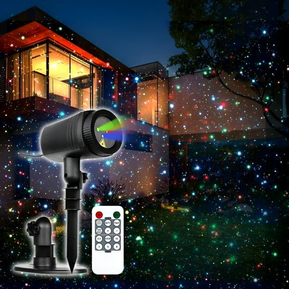 HIBIBUD Garden Laser Light Projector,Christmas Laser Projector ...
