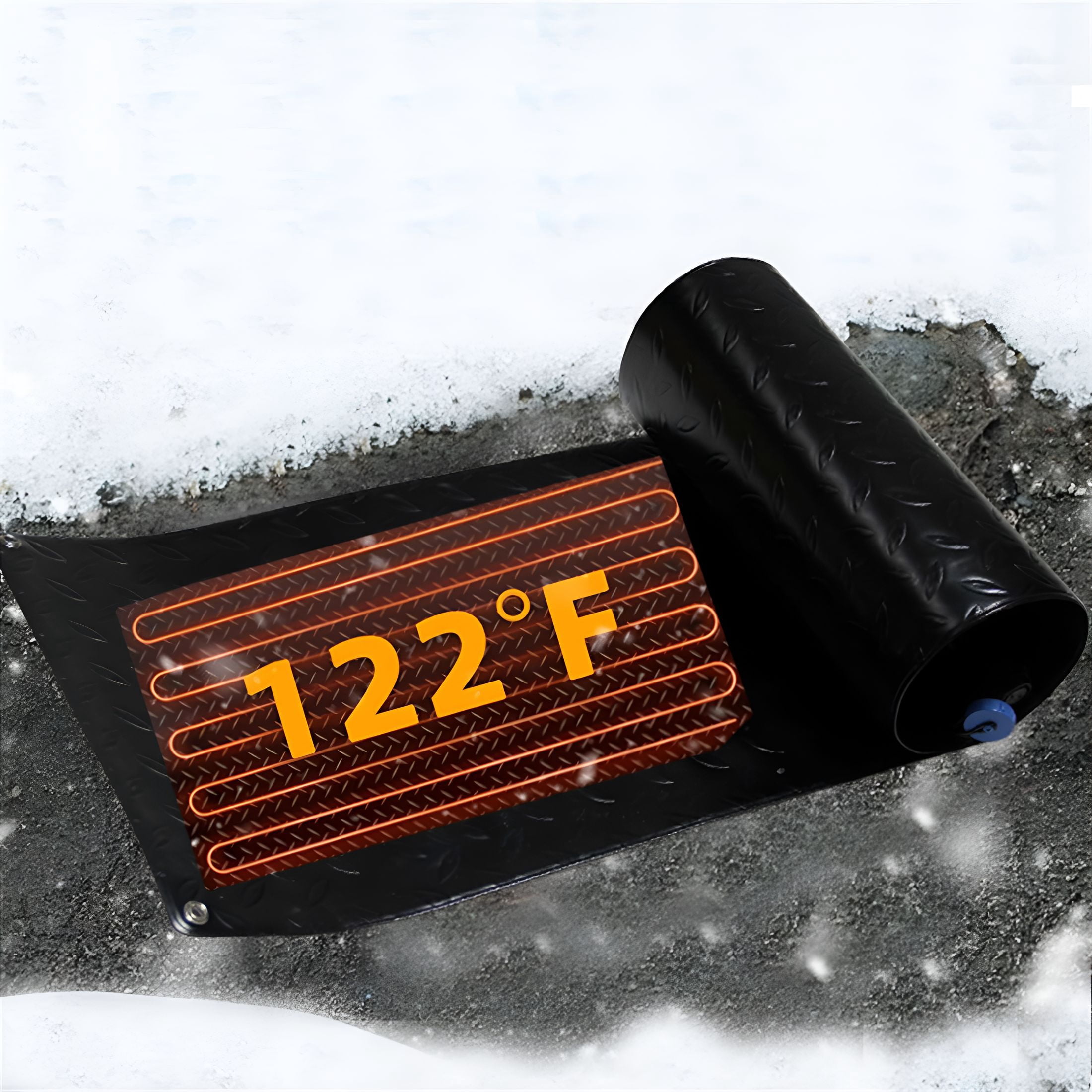 HIBIBUD Heated Snow Melting Mats-10 X 30 In Heated Outdoor Mats with 6 ...