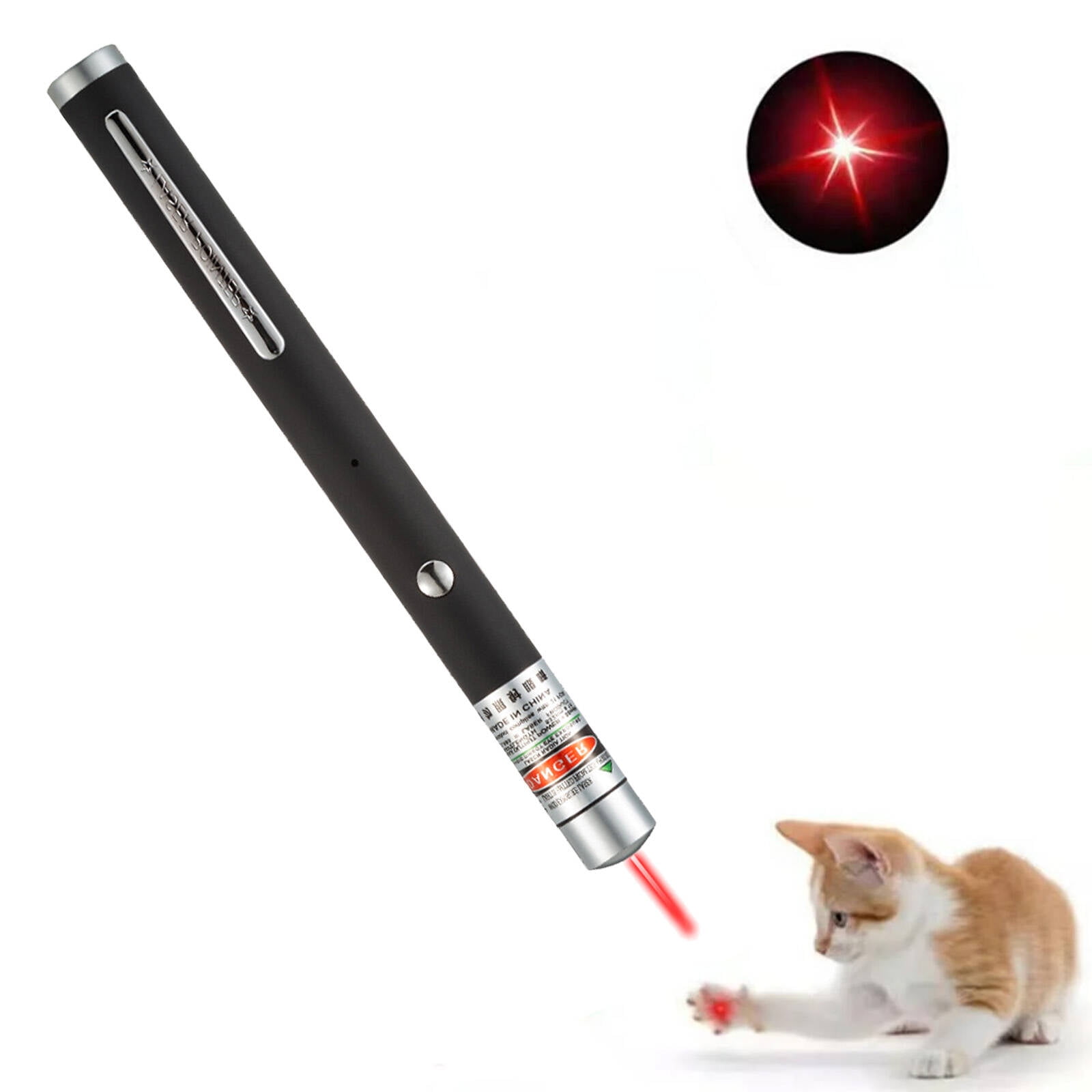 HIBIBUD High Power Laser Pointer,Anti-Touch Shell Laser Pointer,Metal ...