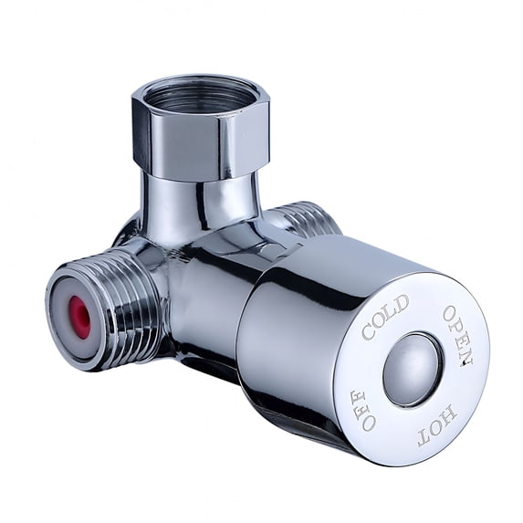 HIBIBUD Hot Cold Water Mixing Valve Thermostatic Mixer Temperature ...