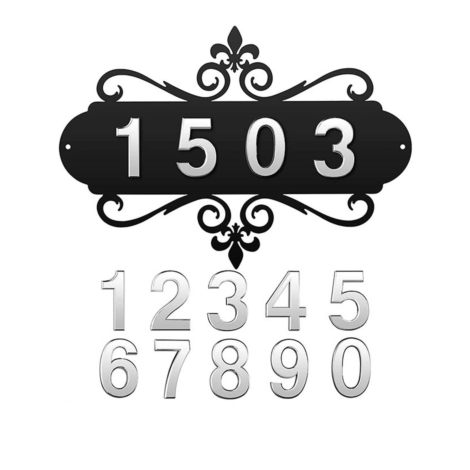 HIBIBUD House Numbers Garden Sign House Number Sign office Address ...