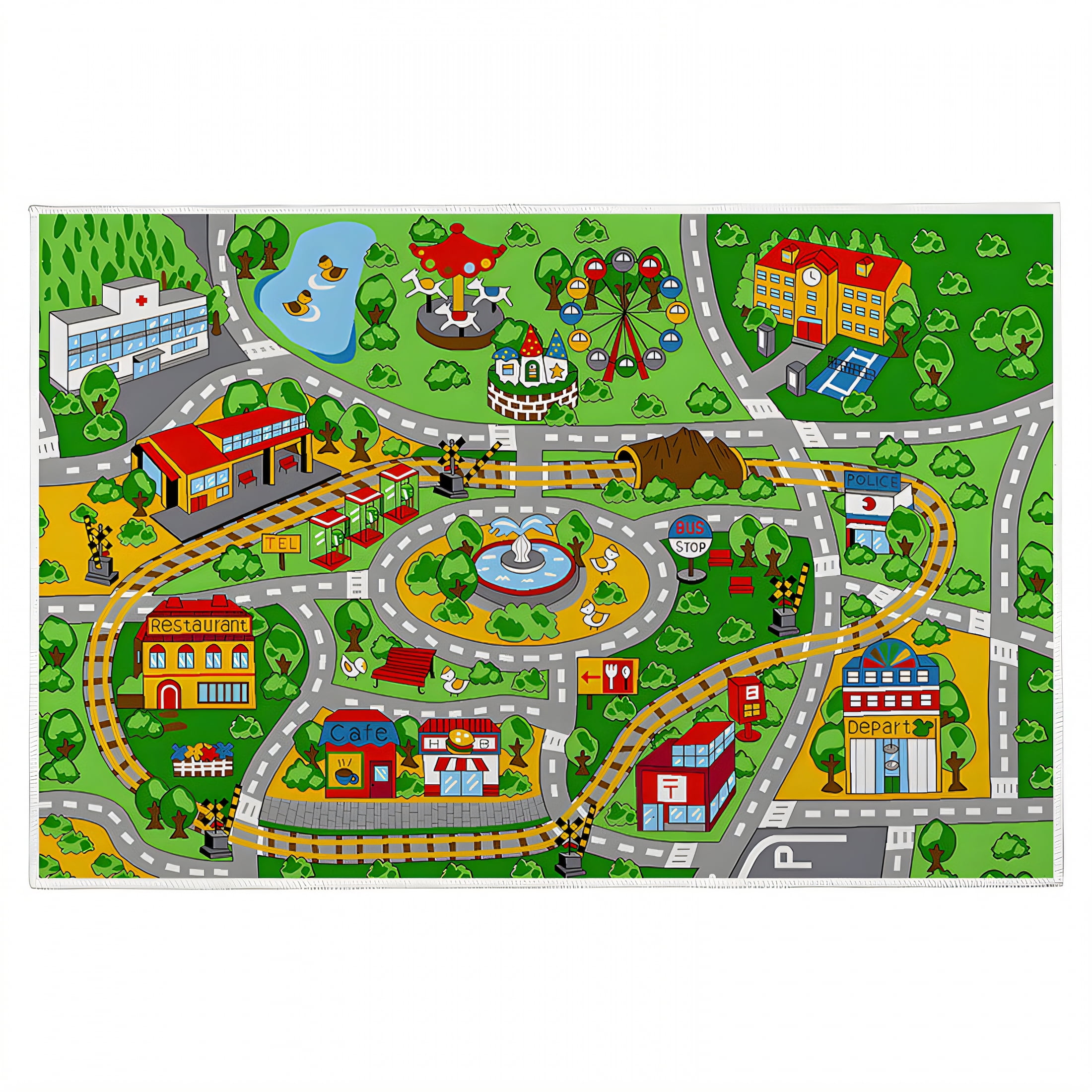 HIBIBUD Kids Bedroom Rug,Clear Patterns Kids Play Mat,Delicate ...