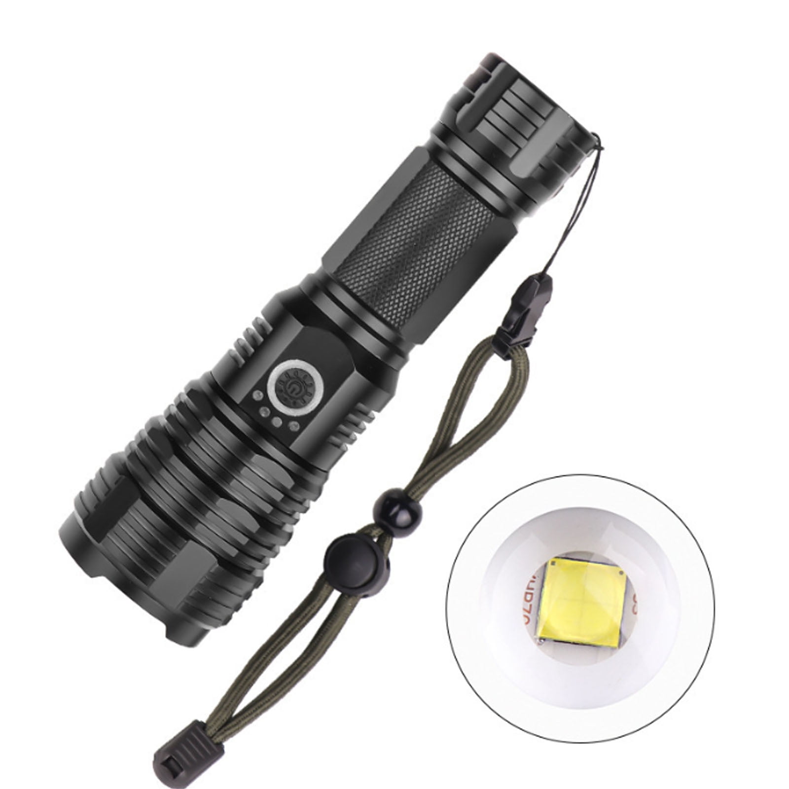 HIBIBUD LED Flashlight, Type-C USB Rechargeable High Lumens Emergency ...