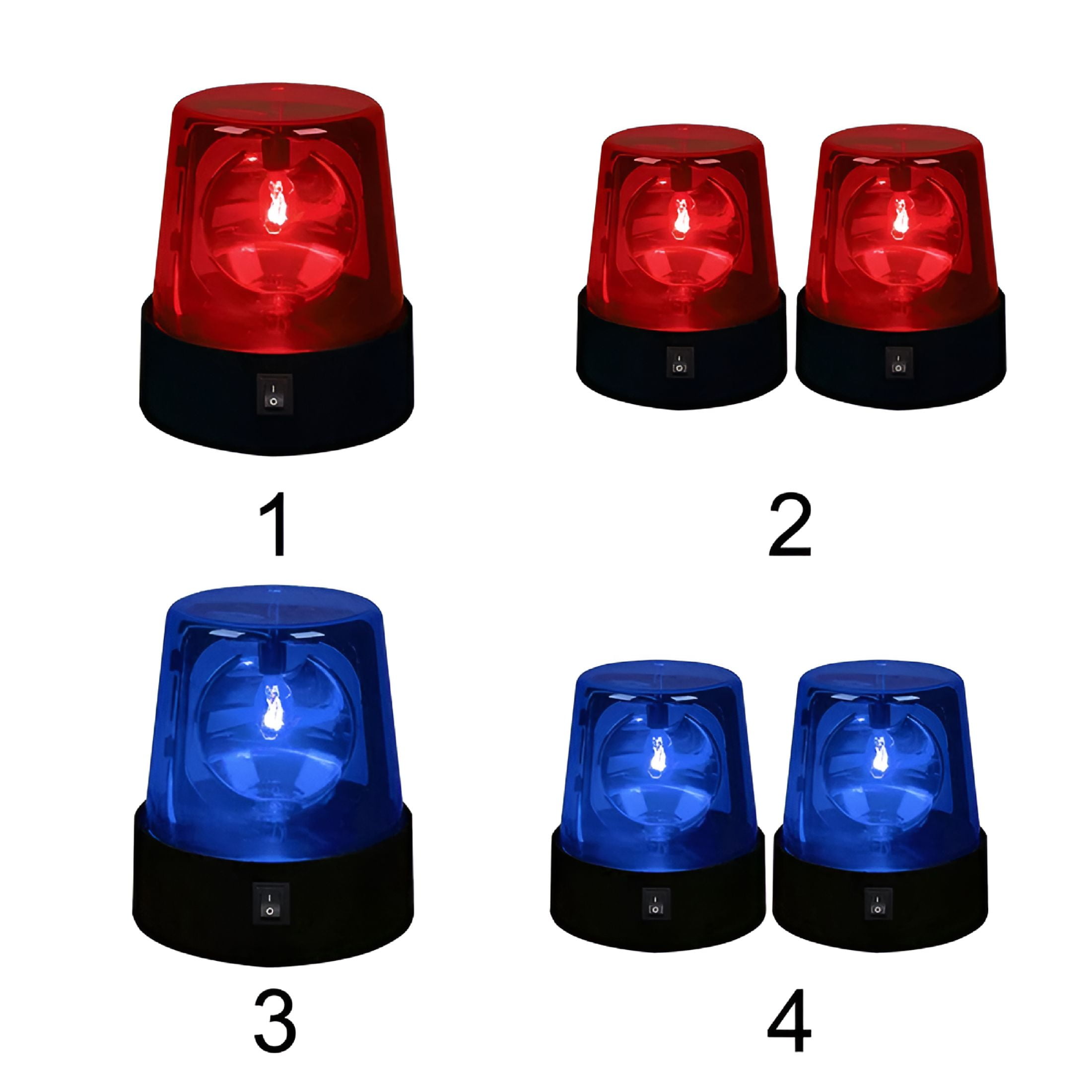 HIBIBUD LED Strobe Light,360 Degree Rotating DJ Flashing Stage Effect ...