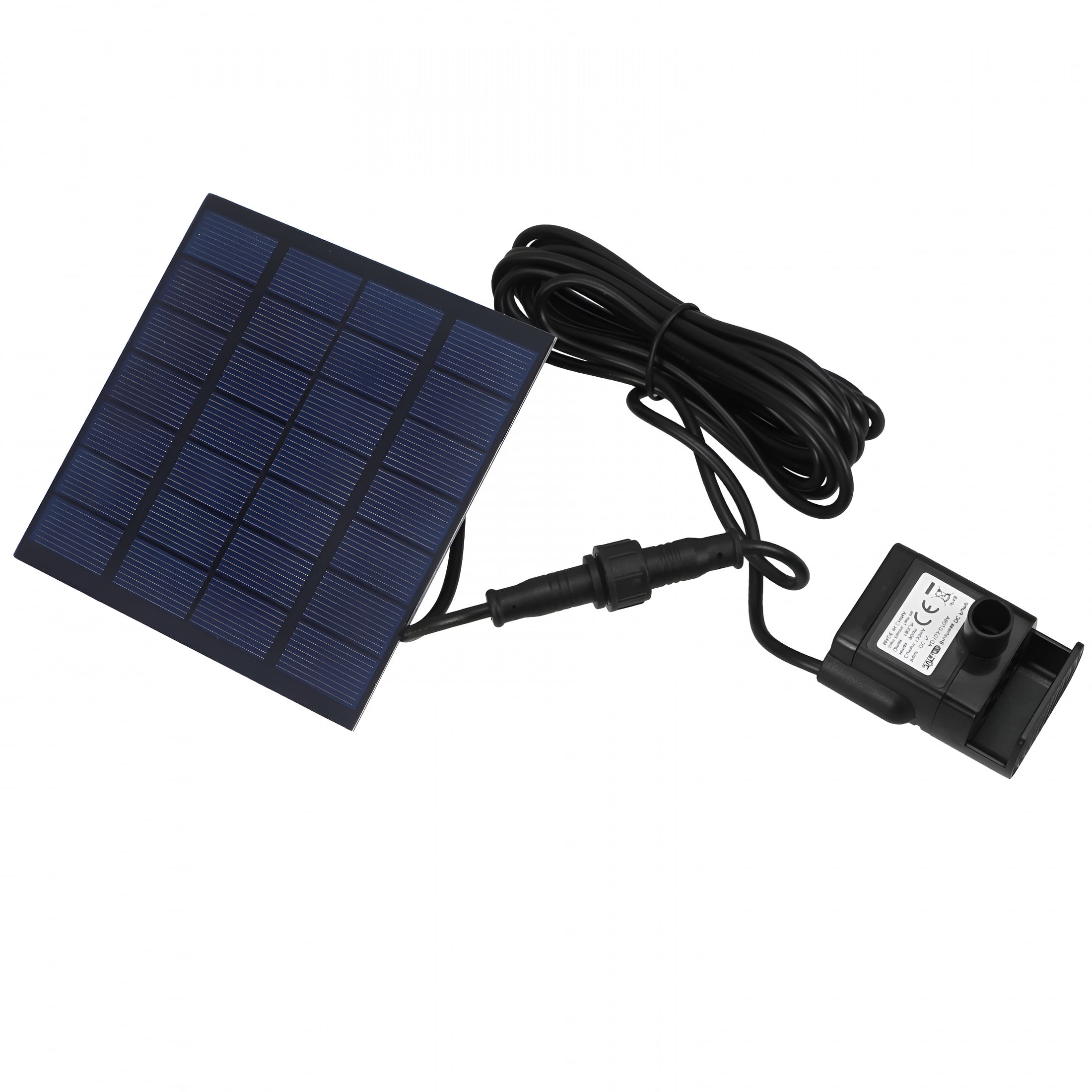 HIBIBUD Mini Solar Powered Water Pump Outdoor Fountain and Waterfalls ...