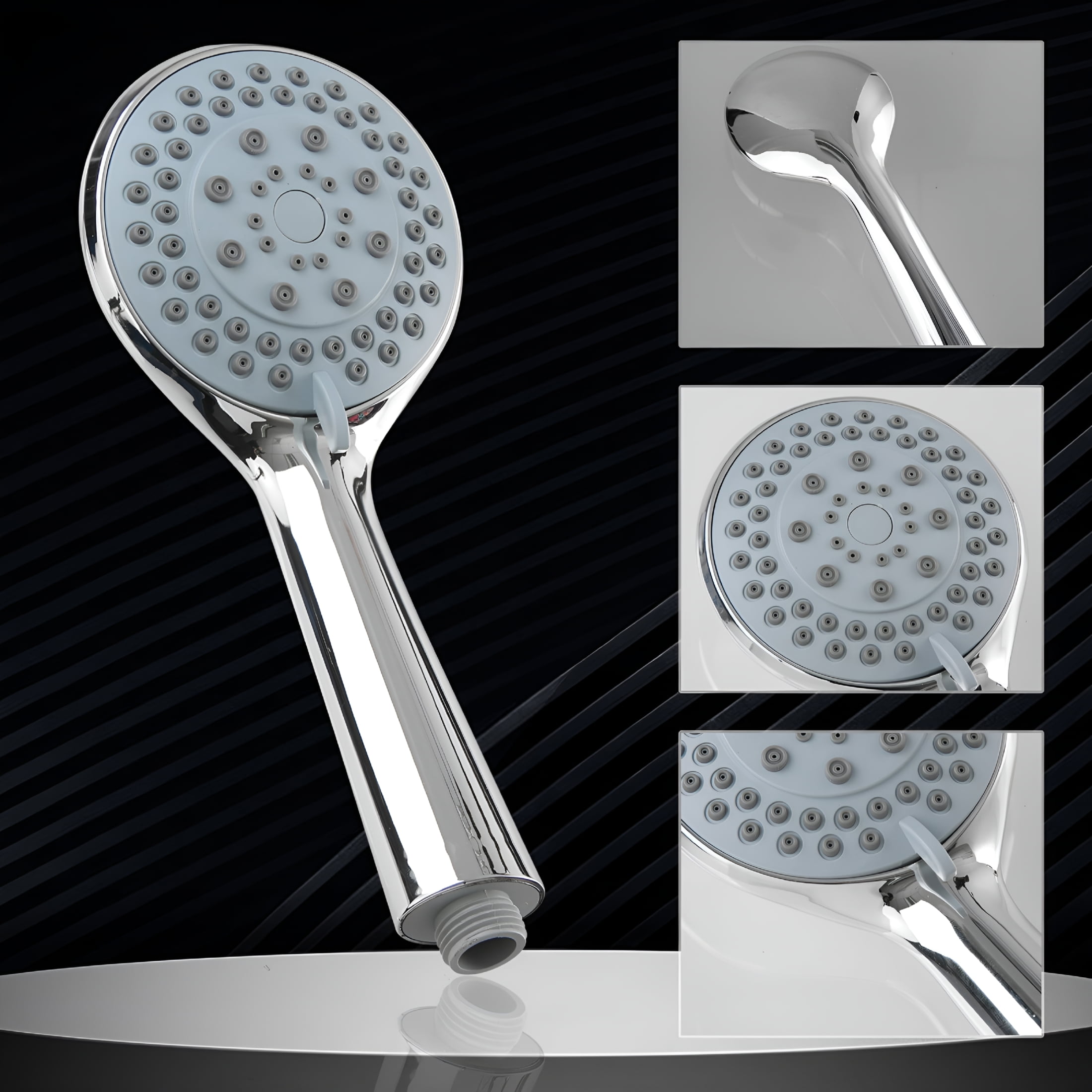 HIBIBUD Multi Functional Pressurized Shower Hand Shower Head with Long ...