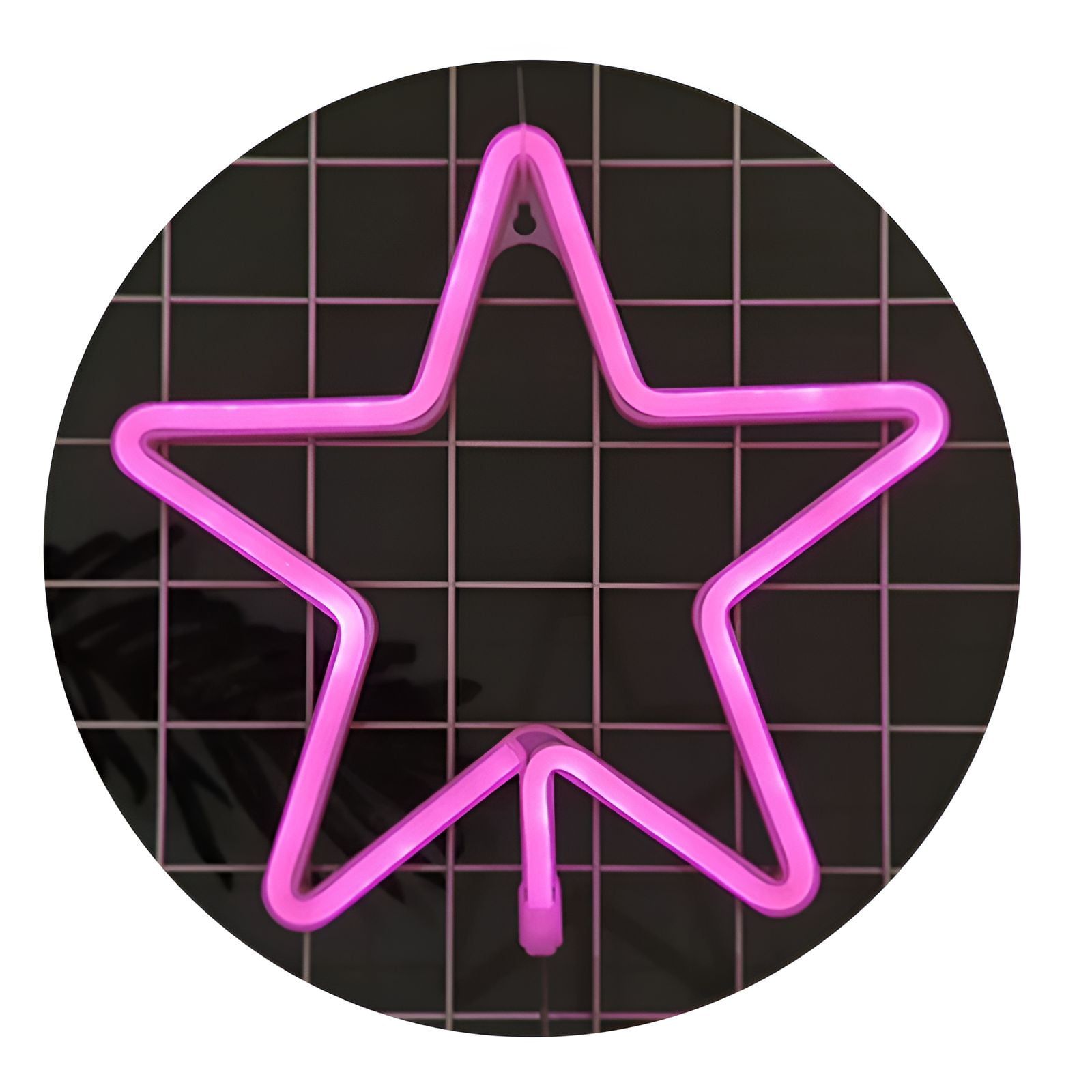 HIBIBUD Neon Light Unique Star Design Neon Signs Soft Yellow Light Neon ...