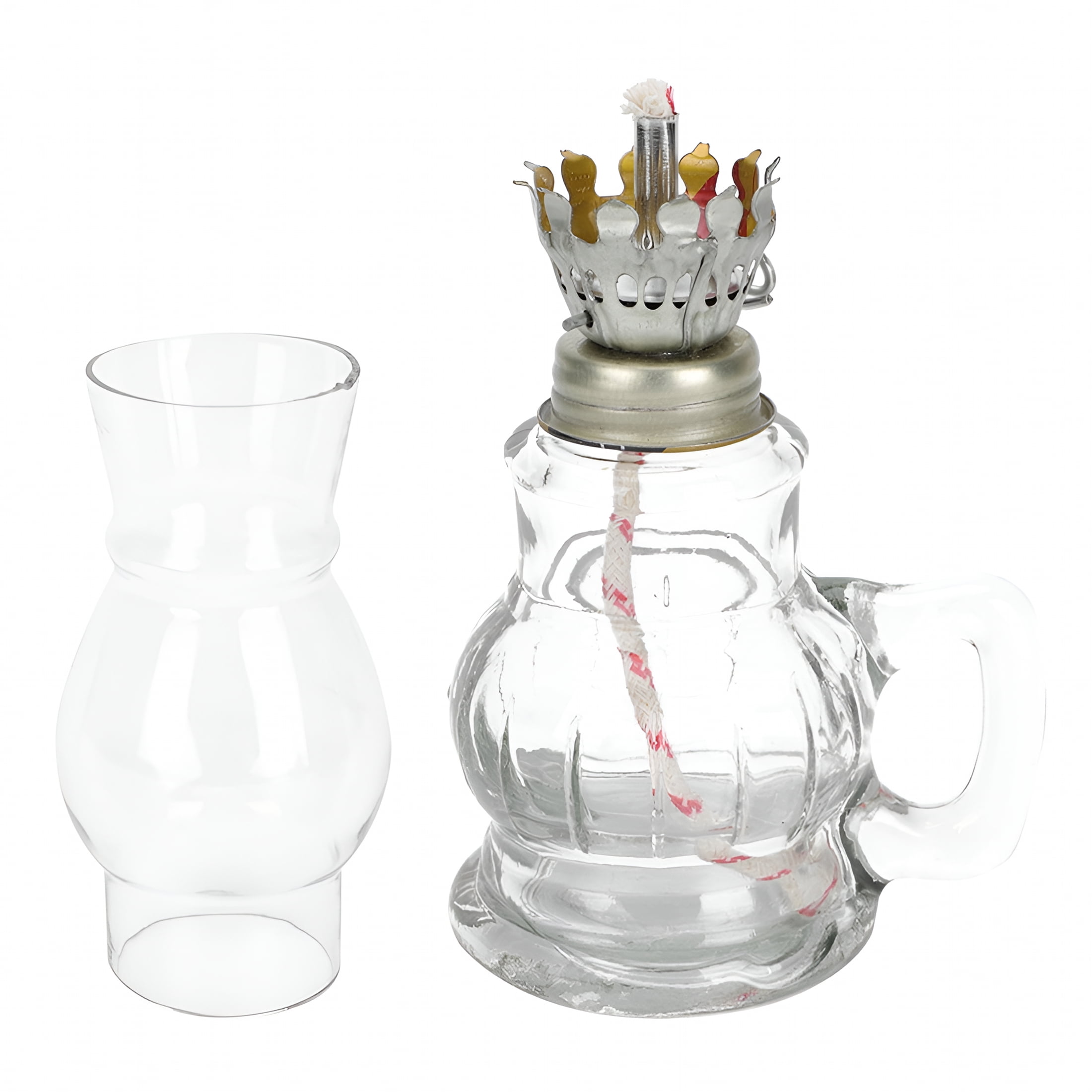 HIBIBUD Oil Lamp Vintage Kerosene Lamp Liquid Ghee Lamp 17.7X6X3.3CM ...