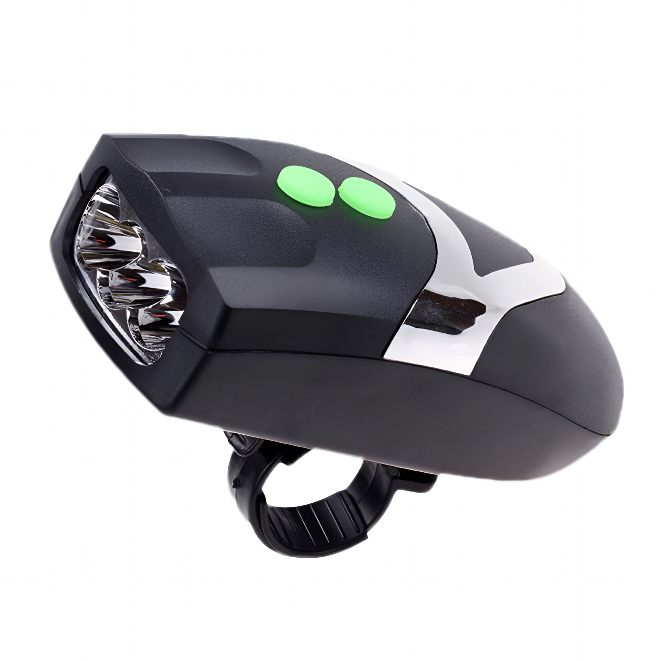 HIBIBUD Portable 2in1 3LEDs White LED Bike lamp light Front Light Lamp ...