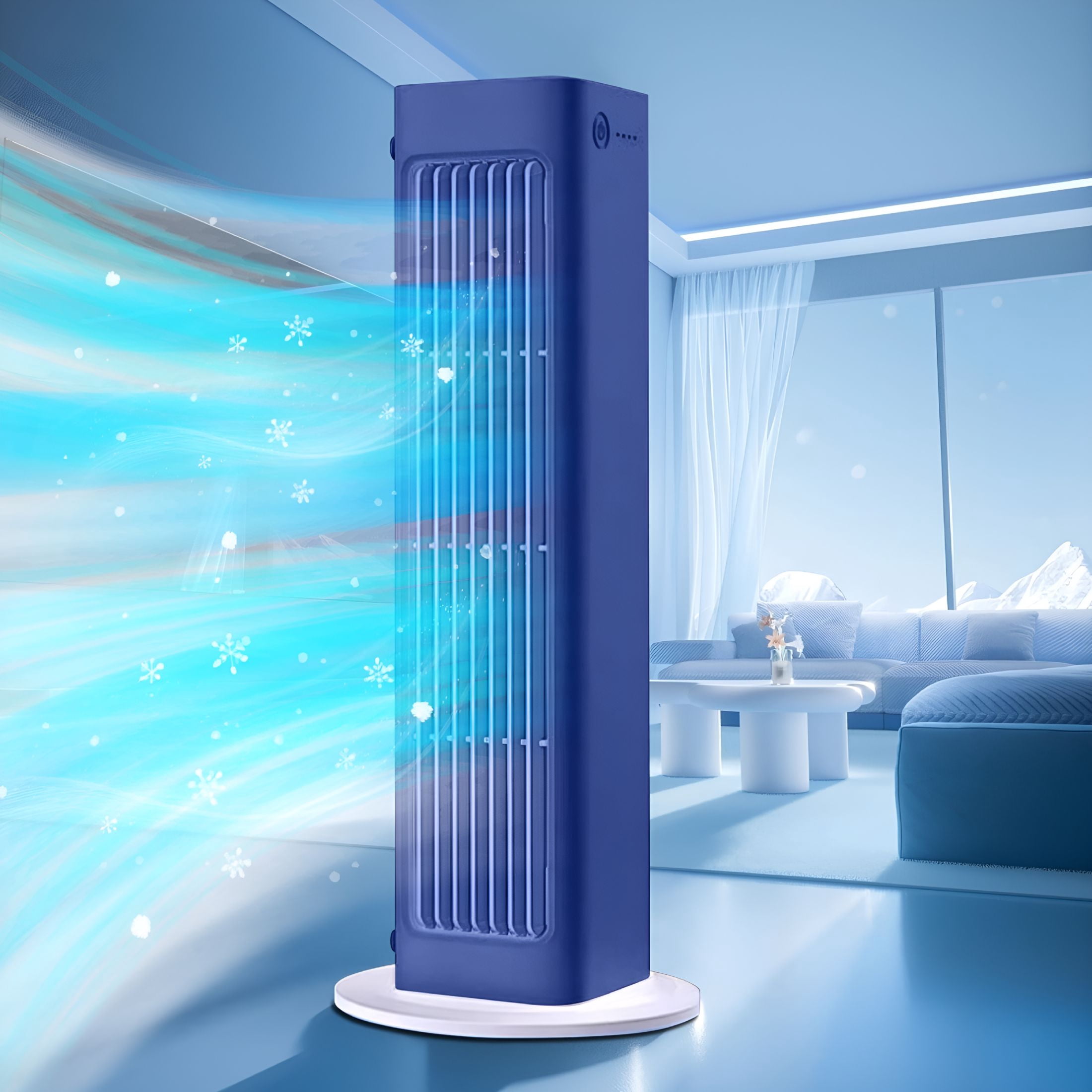 HIBIBUD Portable Air Conditioner Fan for Bedroom,Bladeless Air Cooler ...