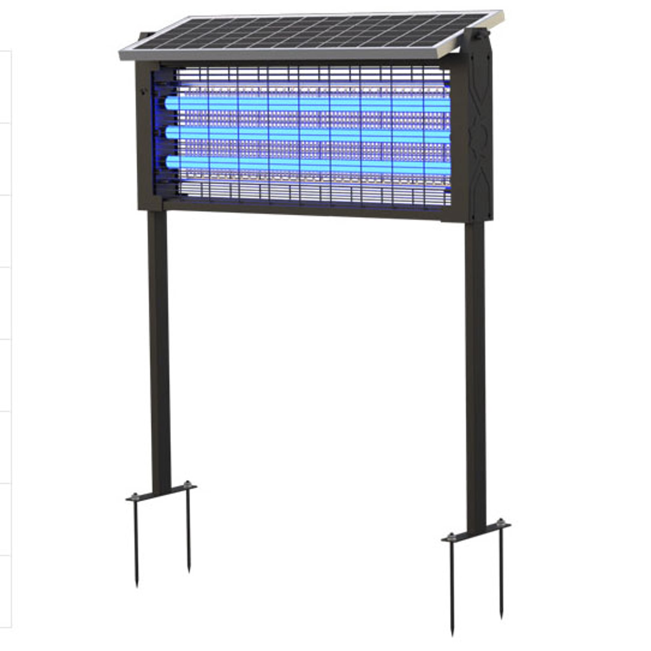 HIBIBUD Powerful Large Solar Bug Zapper Outdoor for 4000 sq.ft ...
