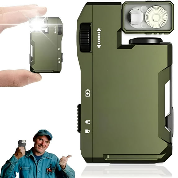 HIBIBUD Rechargeable EDC Flashlight, Mini Flashlight with 3 Modes 400 ...