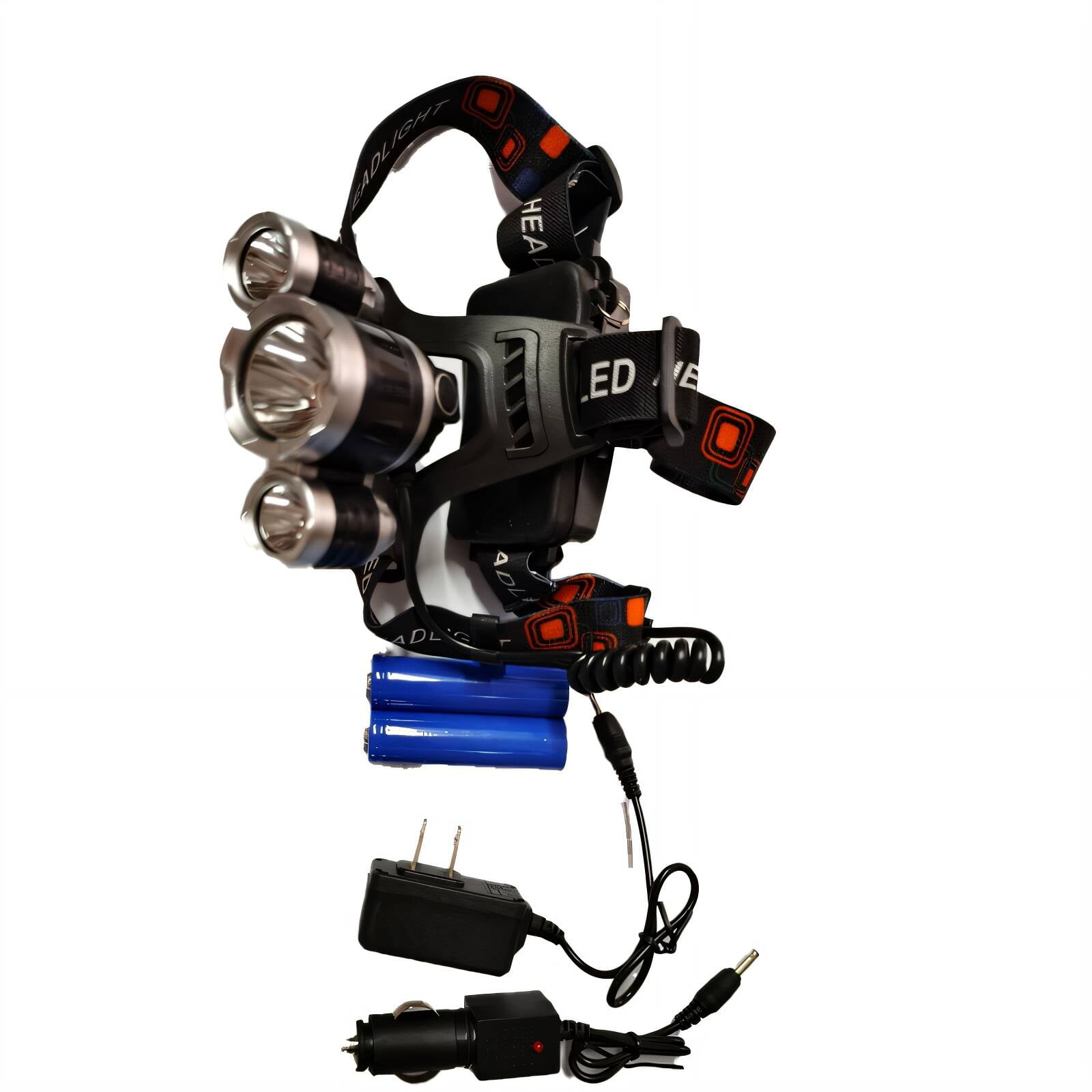 HIBIBUD Rechargeable Headlamp,5 Working Modes Hard Hat Light,Free ...