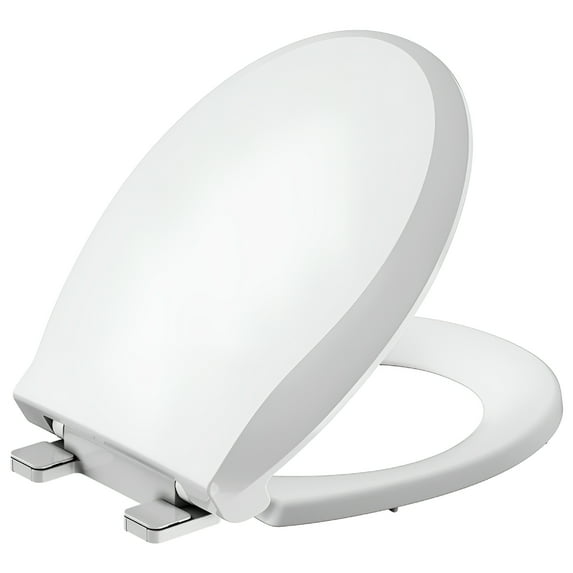 HIBIBUD Round Toilet Seat slow close toilet seat - quickly Install and ...