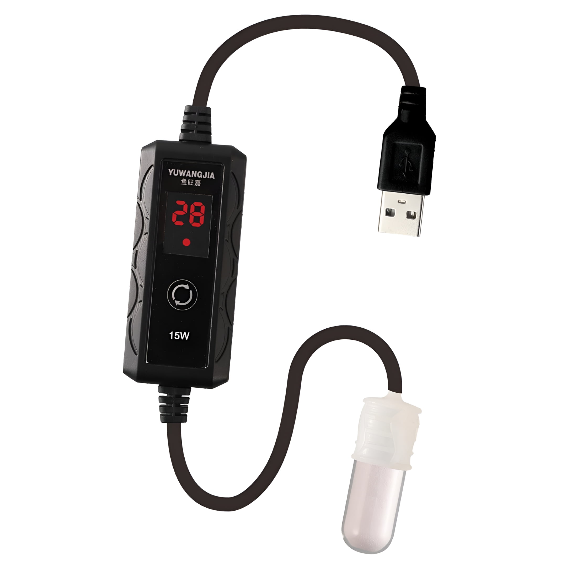 HIBIBUD Small Fish Tank Heater, Heating Tool for Less Than 1 Gallon ...