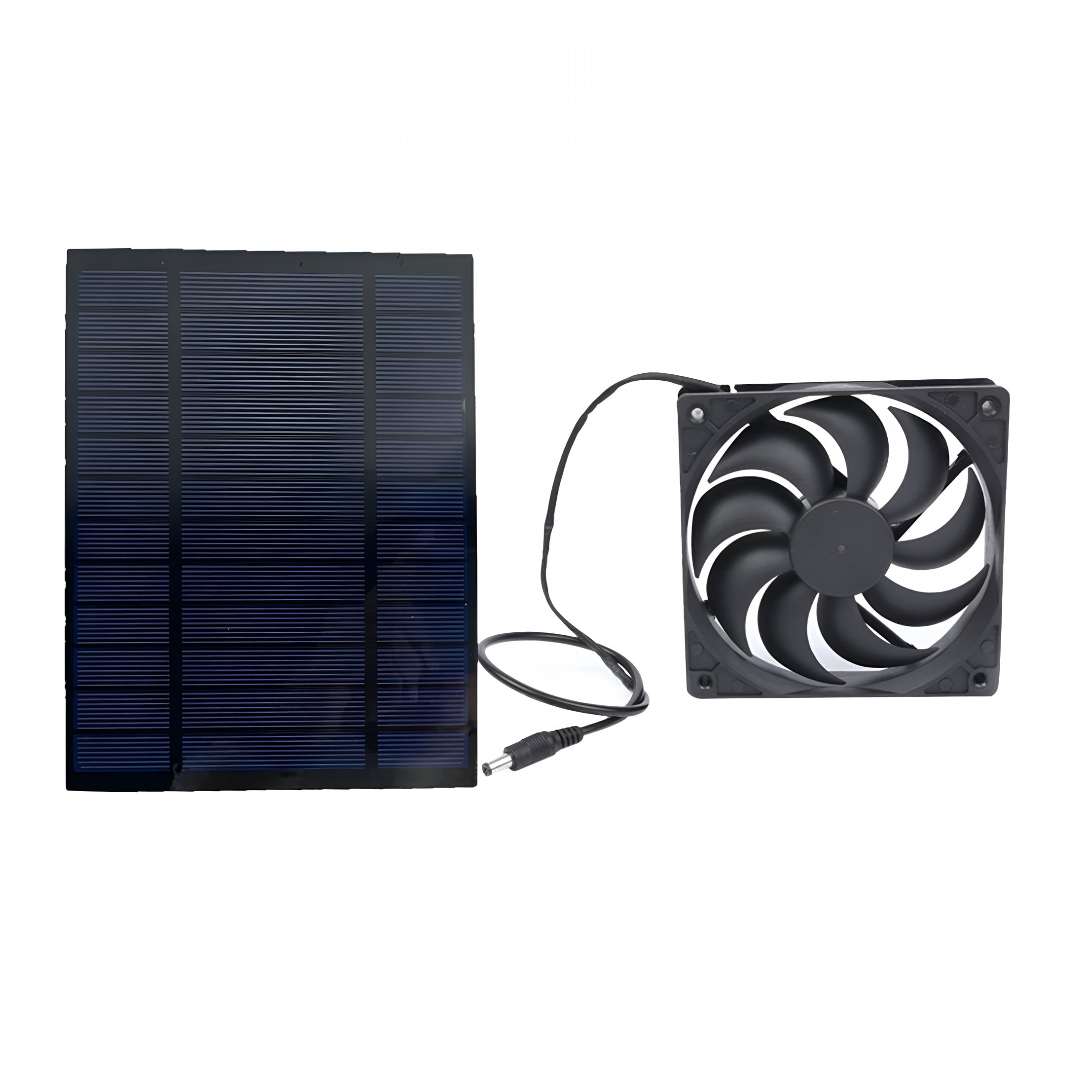 HIBIBUD Solar 7.87in Duct 10W Portable Ventilation Fan 35Db,2000 RPM ...