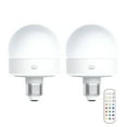 HIBIBUD USB Rechargeable Light Bulb with Remote Control Timer Dimmable ...