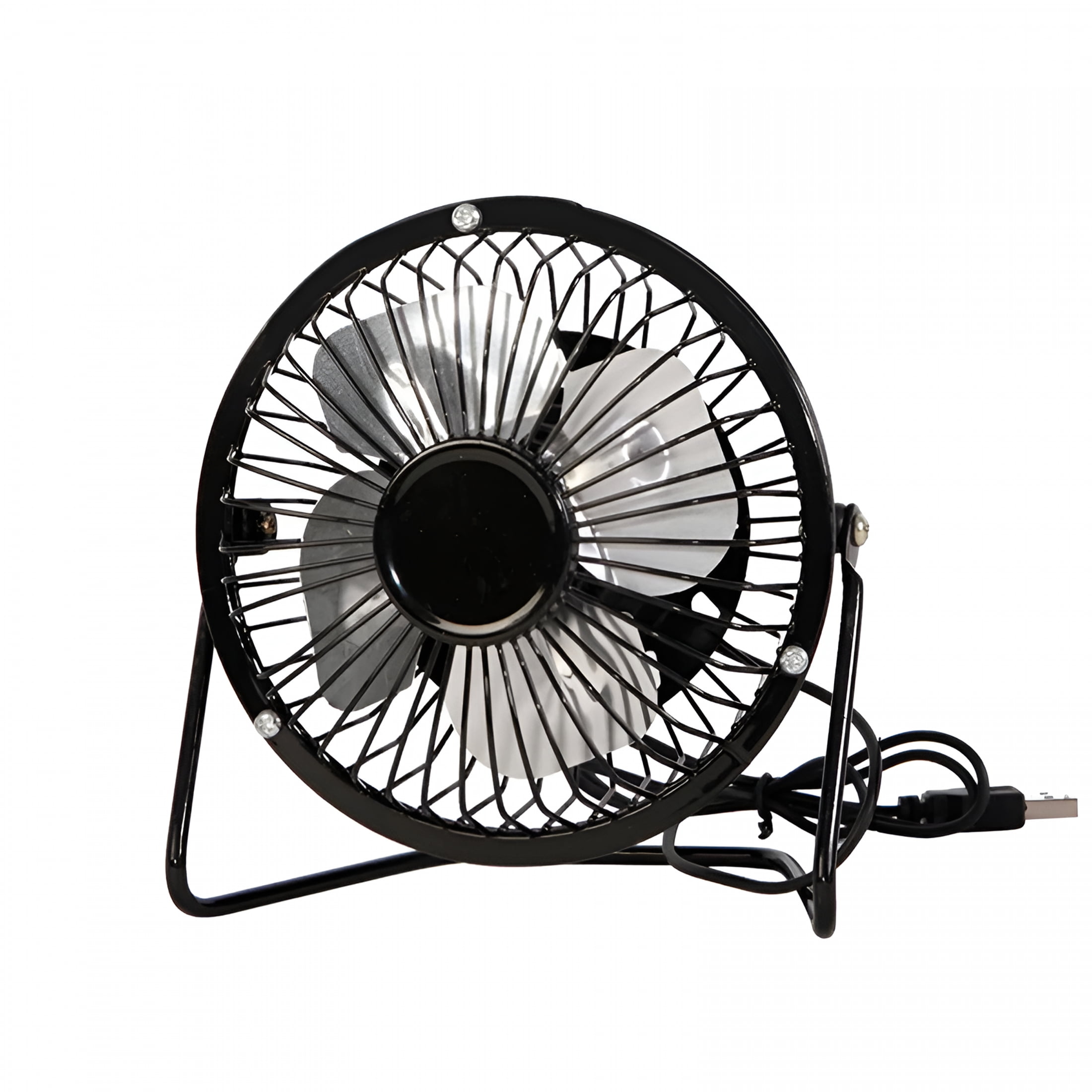 HIBIBUD Usb Desk Fan 6-Inch Mini Metal Fan Travel Small Personal Air ...