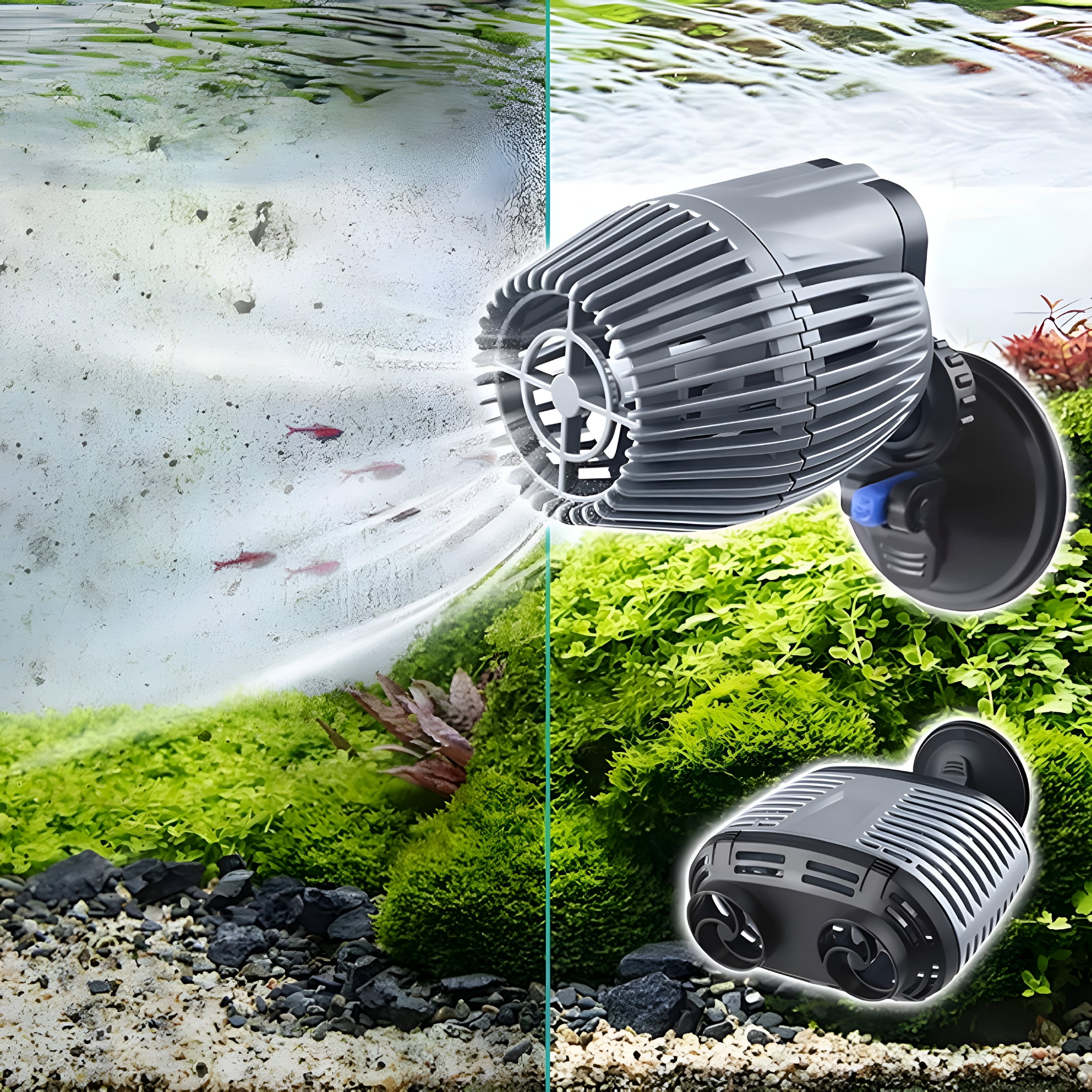 HIBIBUD Wave Maker for Aquarium, Powerful Wavemaker Pump, Mini Silent ...