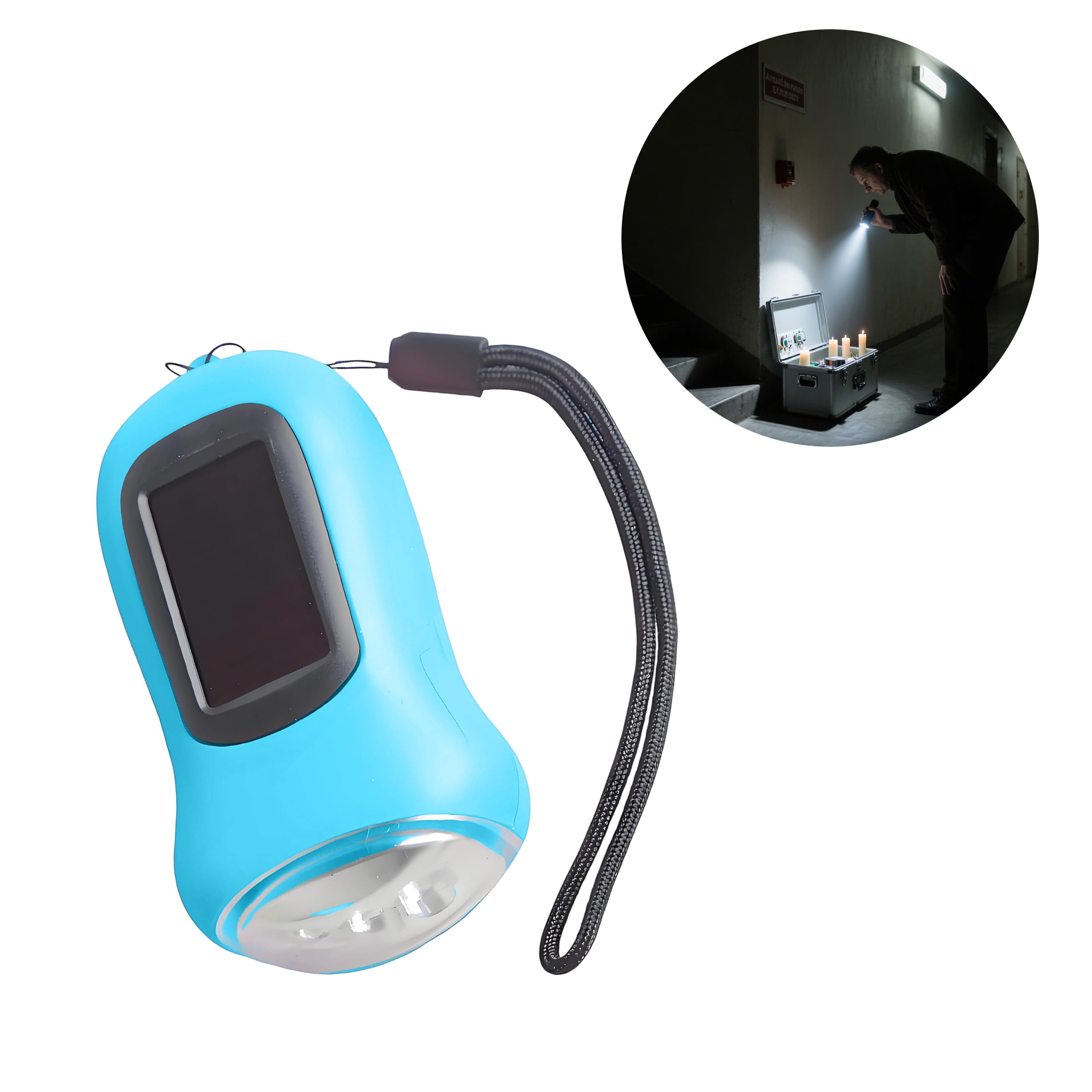 HIBIBUD Windfire Flashlight,Lanyard Design Rechargeable Flashlights ...