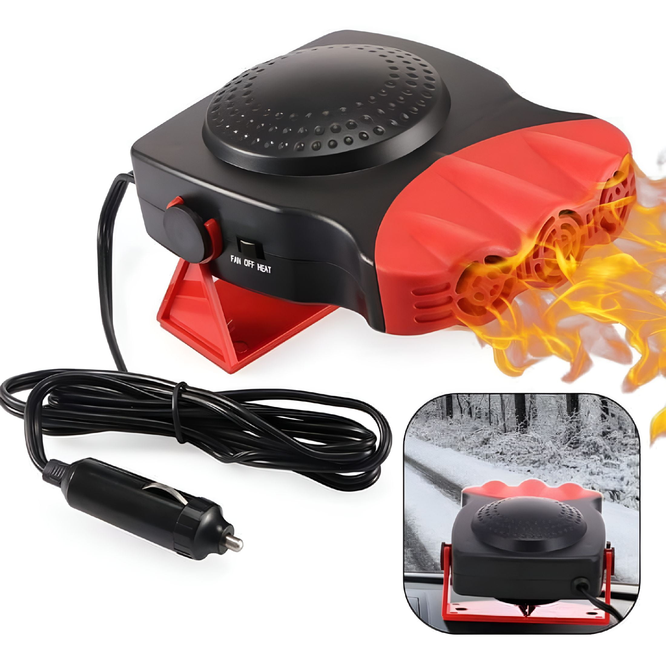 HIBIBUD Window Defroster, Car Heater Defroster, 12V 150W Portable ...