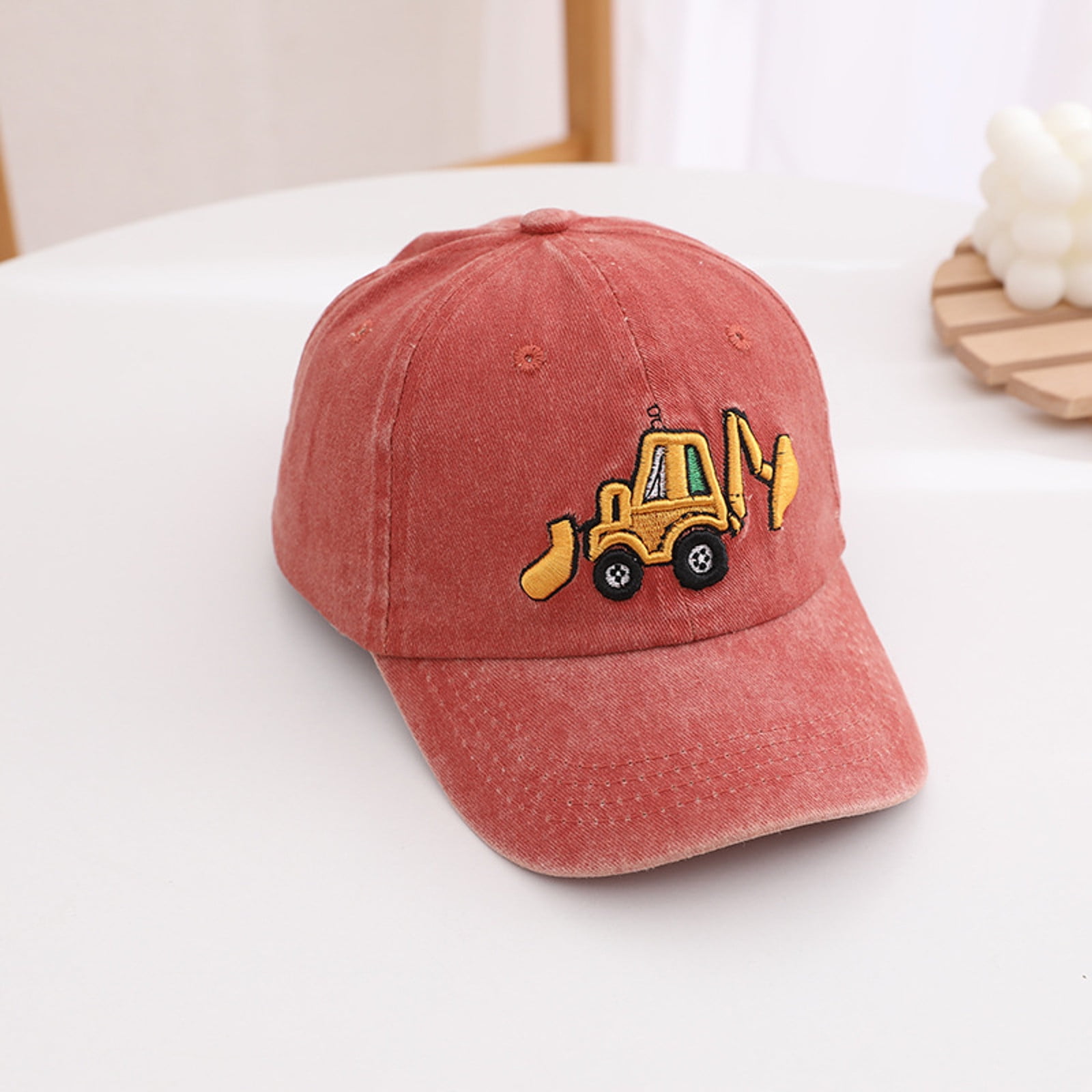Kids Cartoon Sun Hat - Adjustable Baseball Cap for Boys & Girls, UV ...