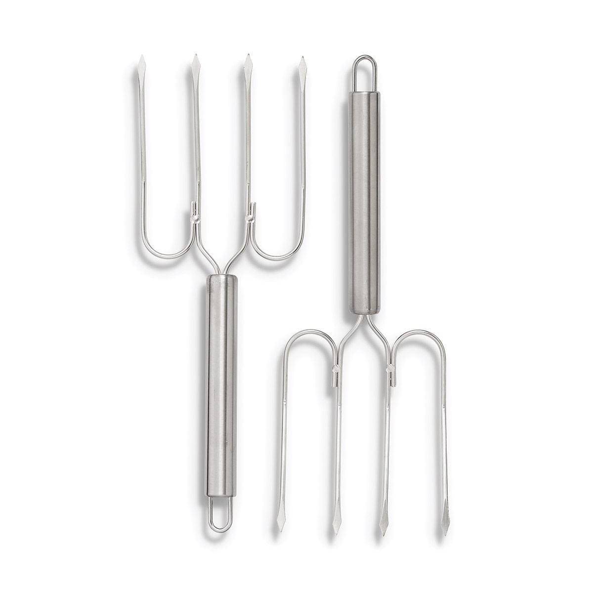 HIC 4-Prong Stainless Steel Turkey Lifters Set - Easily Move Meats from ...