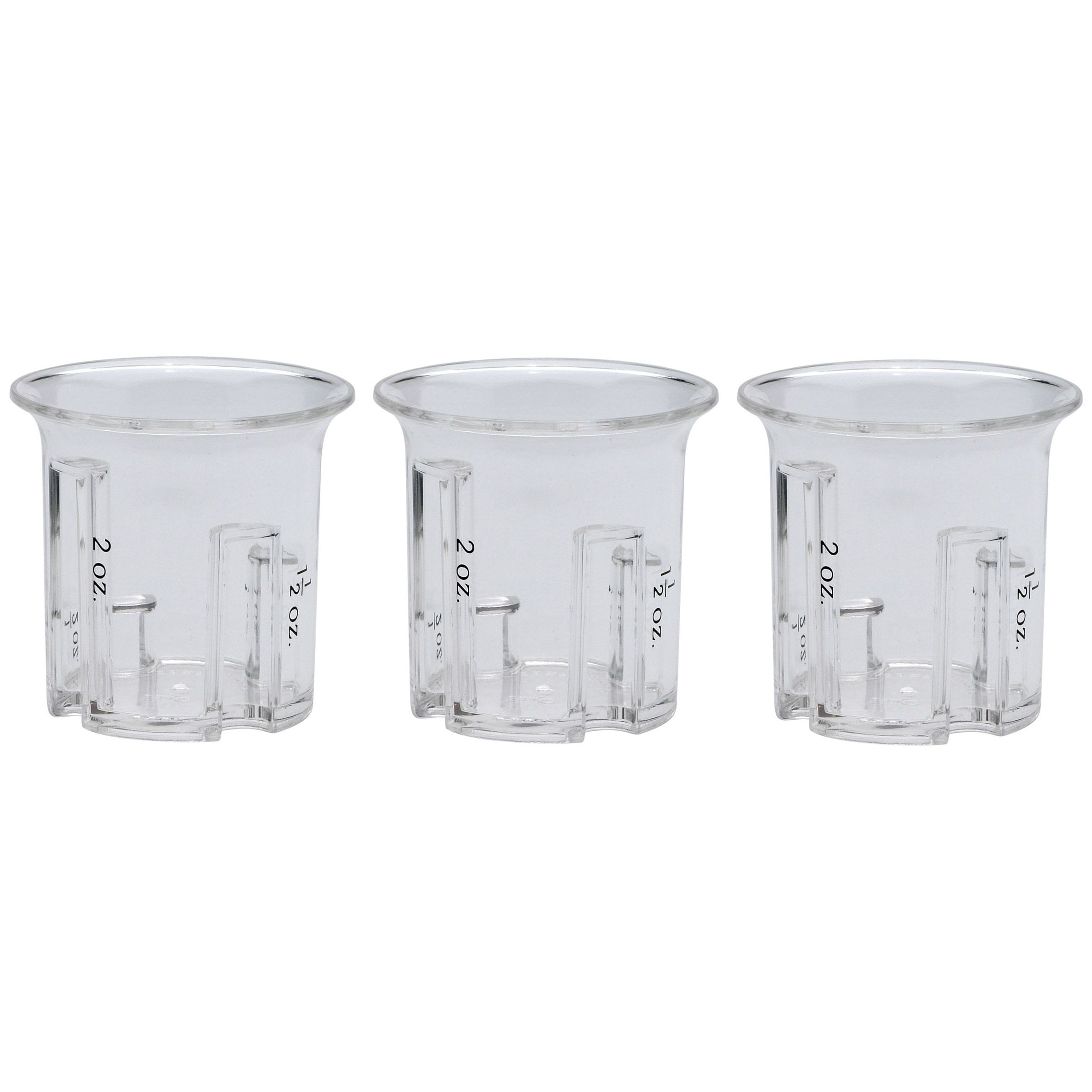 HIC E-Z Step Acrylic Measuring Kitchen & Bar Jigger - 0.5oz to 2oz ...