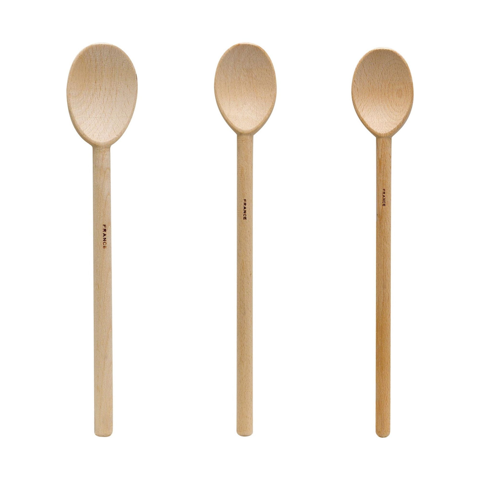 HIC Kitchen Classic French Beechwood Spoon Set, Made in France, 10-Inch ...