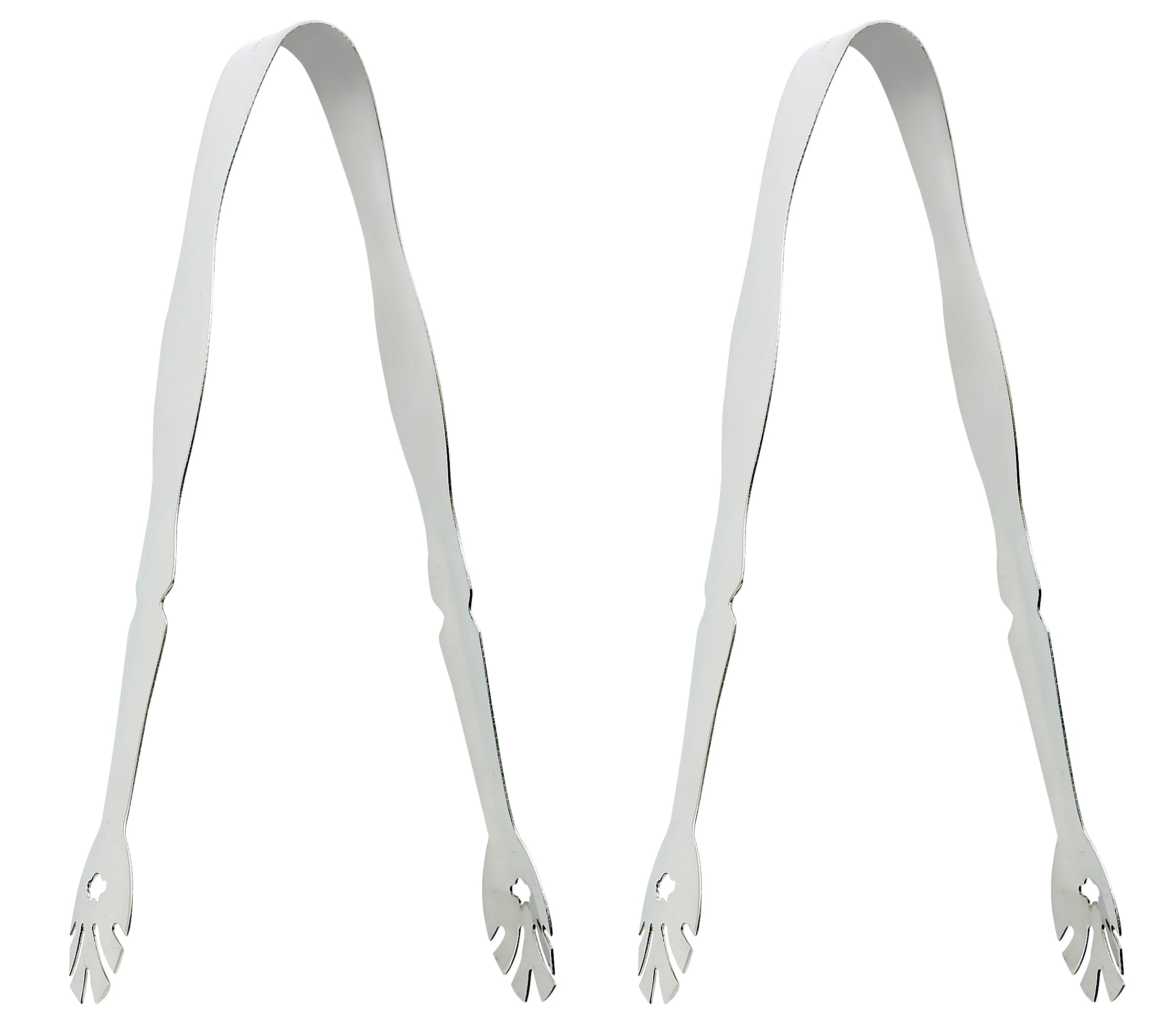 HIC Kitchen Ice Tong, Stainless Steel, Notched Handle for Use with Ice ...