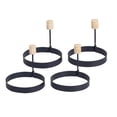 HIC Kitchen Non-Stick Cooking Rings, Set of 4 - Walmart.com