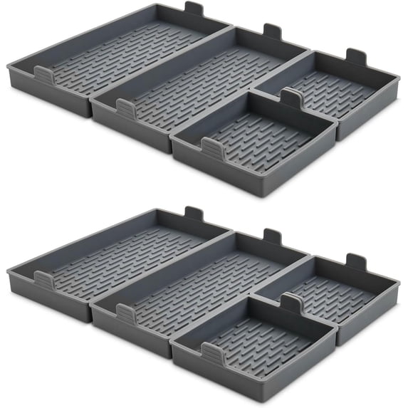 HIC Kitchen Non-Stick Sheet Pan Dividers, European-Grade Silicone, 8 ...