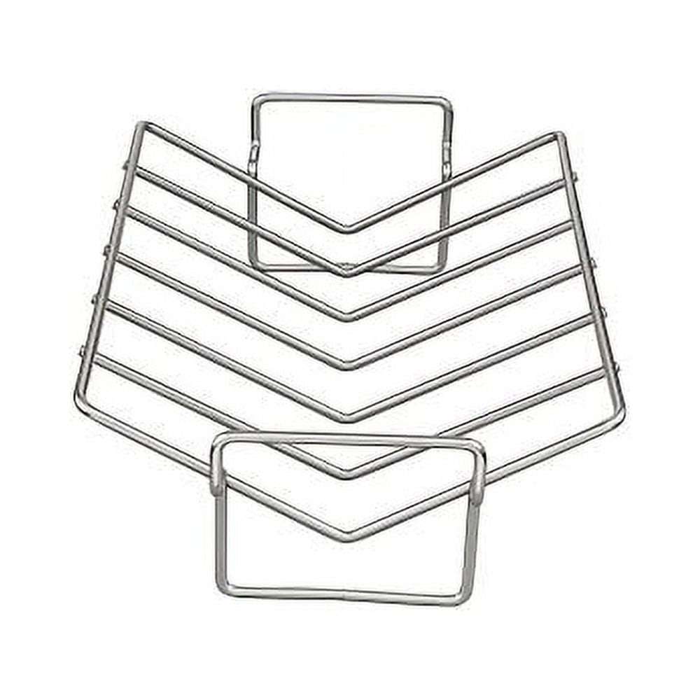 HIC Roasting Pro V-Shaped Roasting Baking Rack, Heavyweight Chrome ...