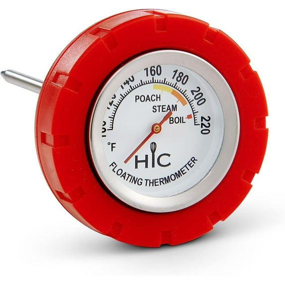 HIC Kitchen Slow Cooking Thermometer, Waterproof Floating Design ...