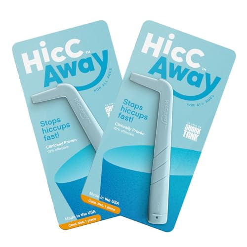 HICCAWAY Hiccup Straw - Stops Hiccups Naturally & Fast - As Seen On ...