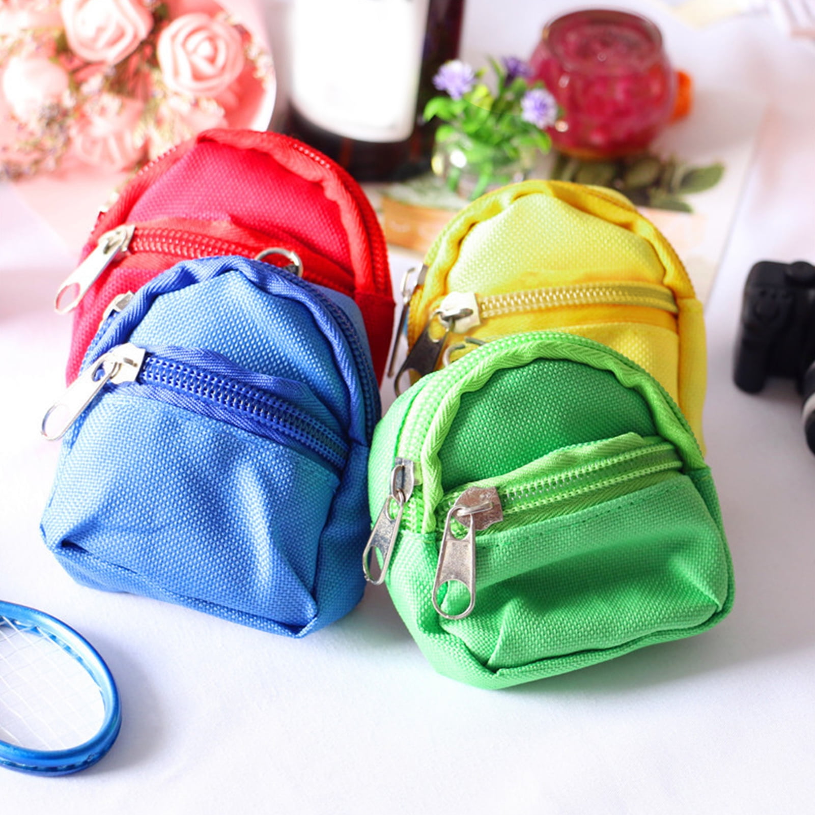 HICESS 1/6 Mini Doll Backpack Simulation School Bag Model Dollhouse ...