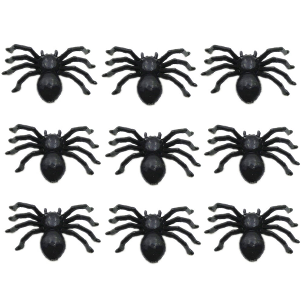 HICESS 30Pcs/Set Plastic Realistic Mini Spider Toy Halloween Party Prop ...