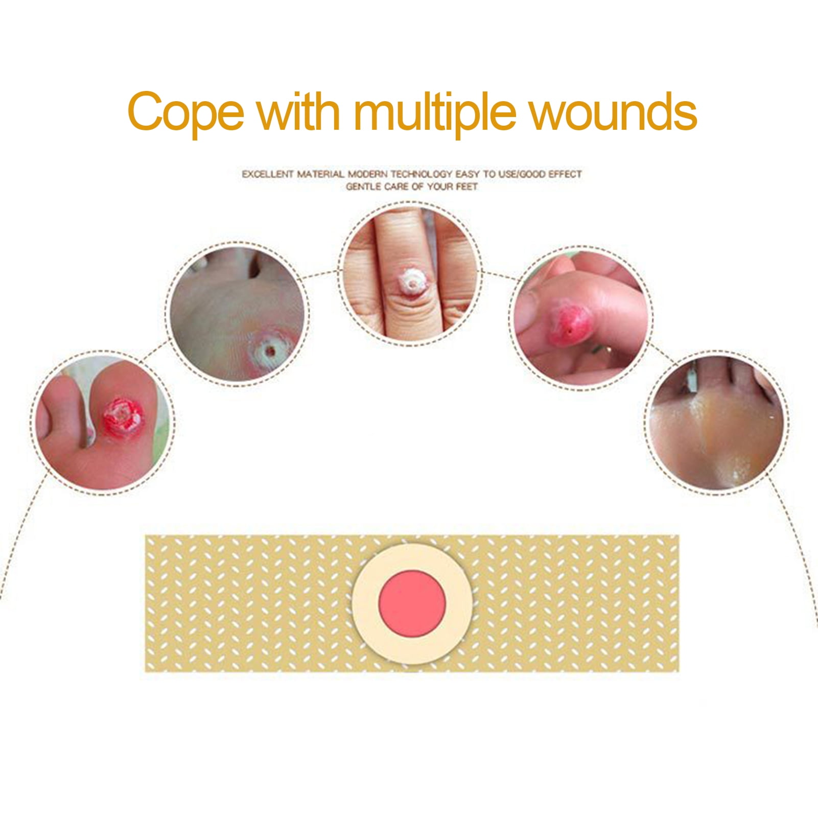 HICESS 42Pcs Painless Medical Corns Patch Callus Removal Soften Horny ...