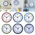 HICESS 8 Inch Wall Clock Silent Non-Ticking Hanging Clock Large Number ...