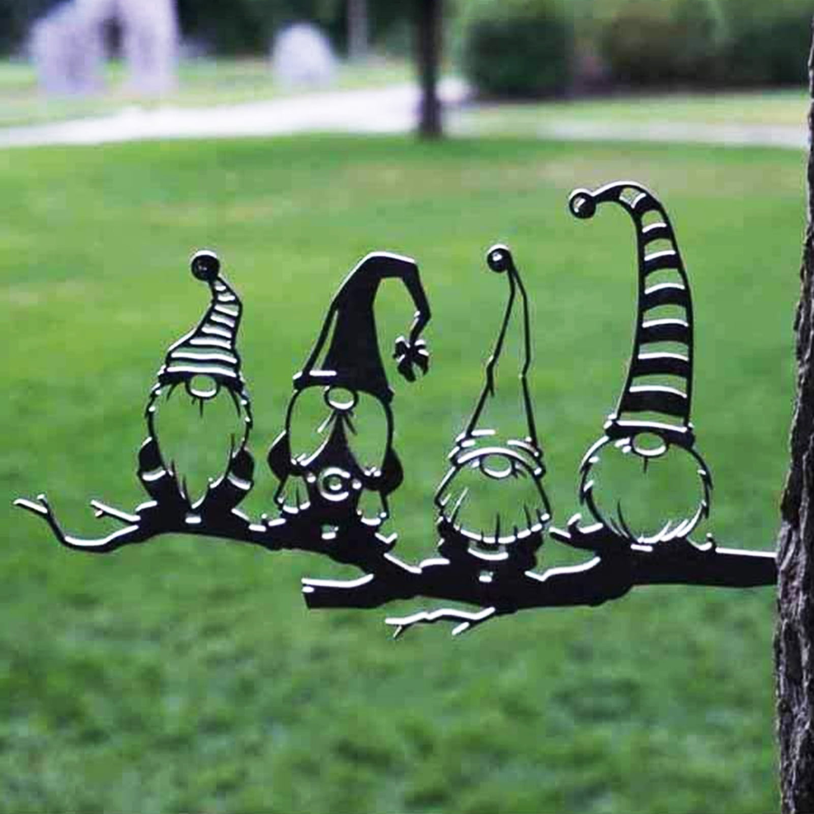 HICESS Art Silhouette Decorative Exquisite Iron Easter Branch Gnomes ...