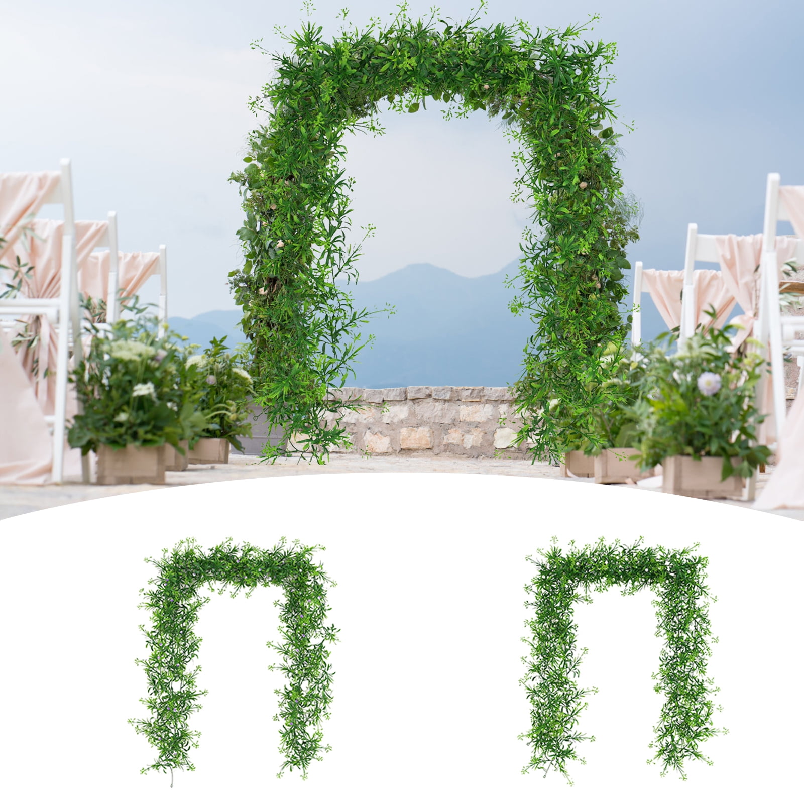 HICESS Artificial Babysbreath Rattan Hanging No Watering Non-withering ...