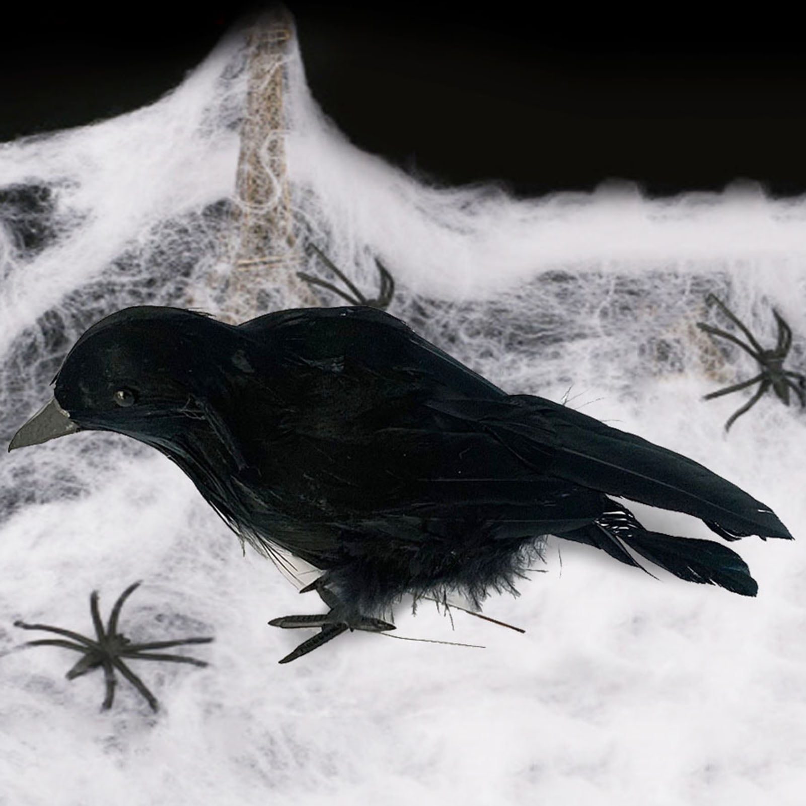 HICESS Crow Prop Handmade Raven Shape Black Stand Fly Crows Prop for ...