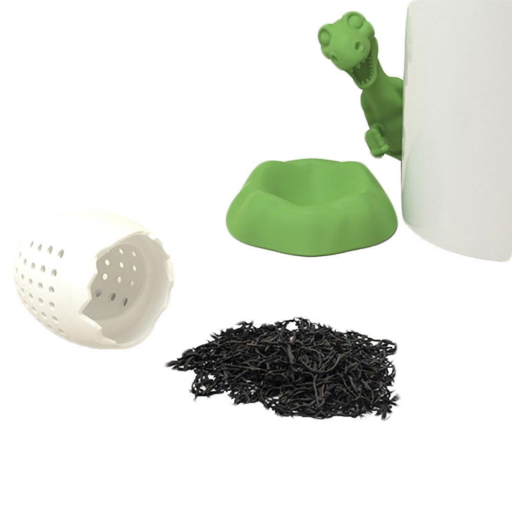 HICESS Hatched Dinosaur Silicone Tea Infuser Leaf Strainer Filter ...